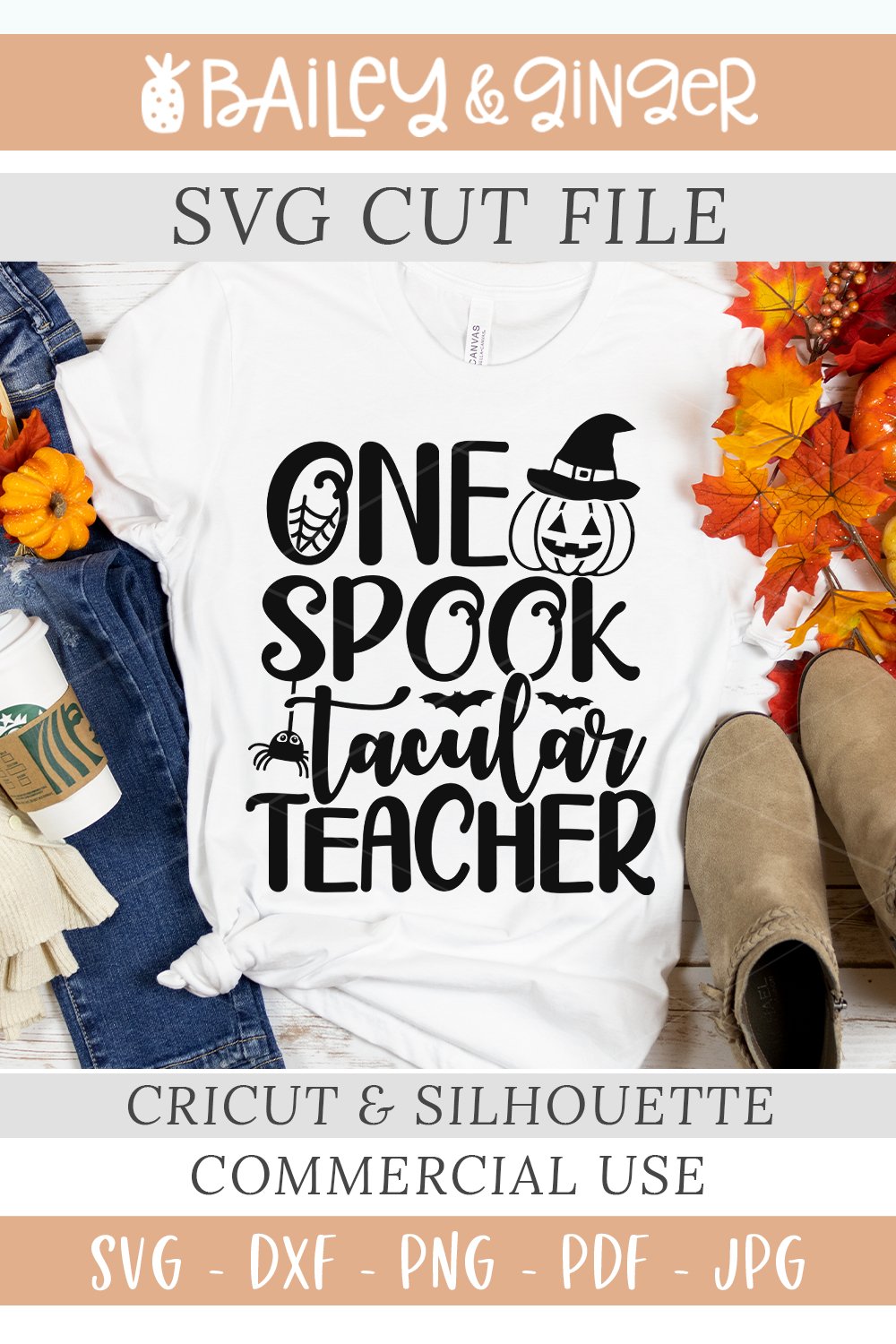 One Spooktacular Teacher - Teacher Halloween SVG Cut File