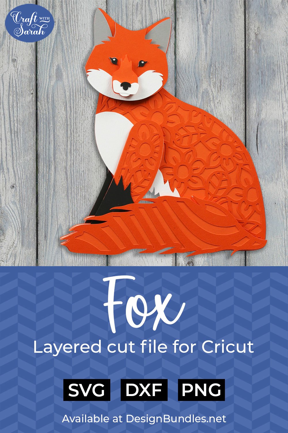 Fox SVG | 3D Woodland Layered Fox SVG| Cricut Fox Templates