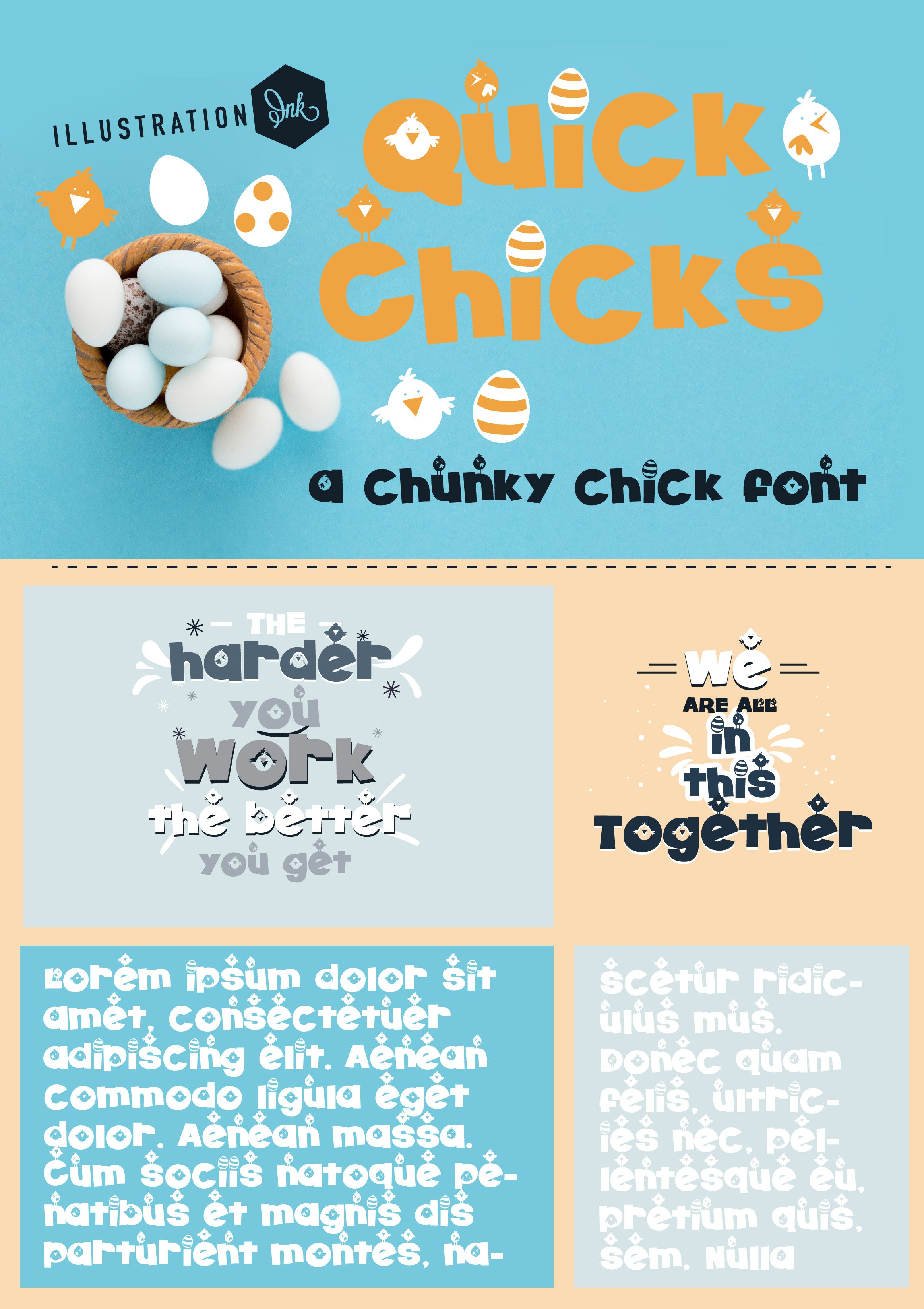 Handcrafted Easter font