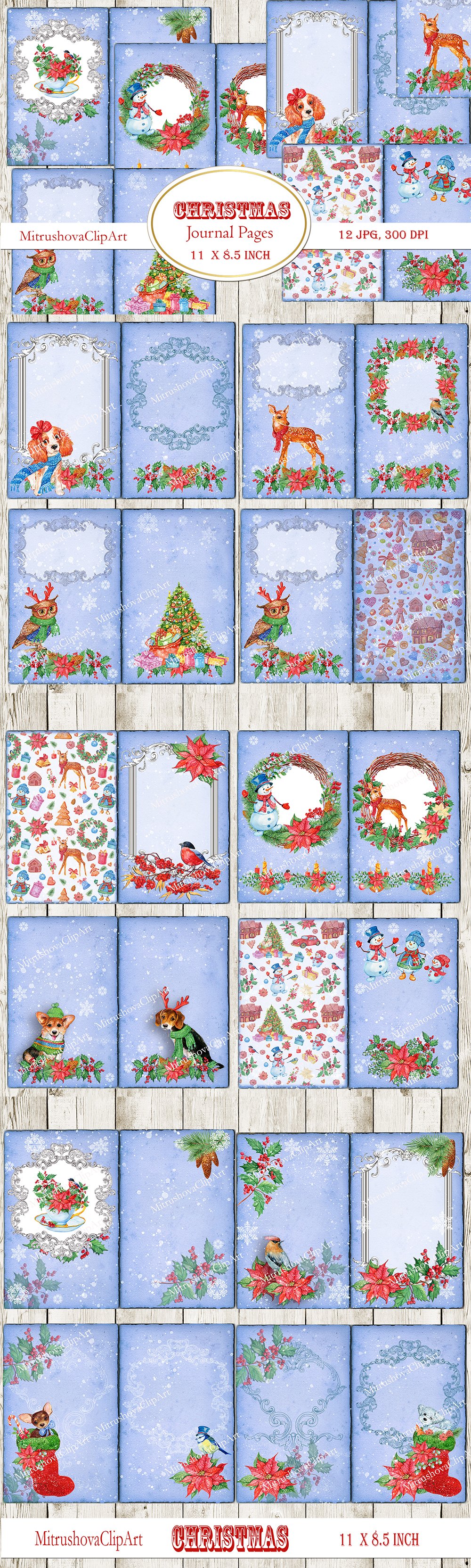 Christmas Printable,Journal Pages