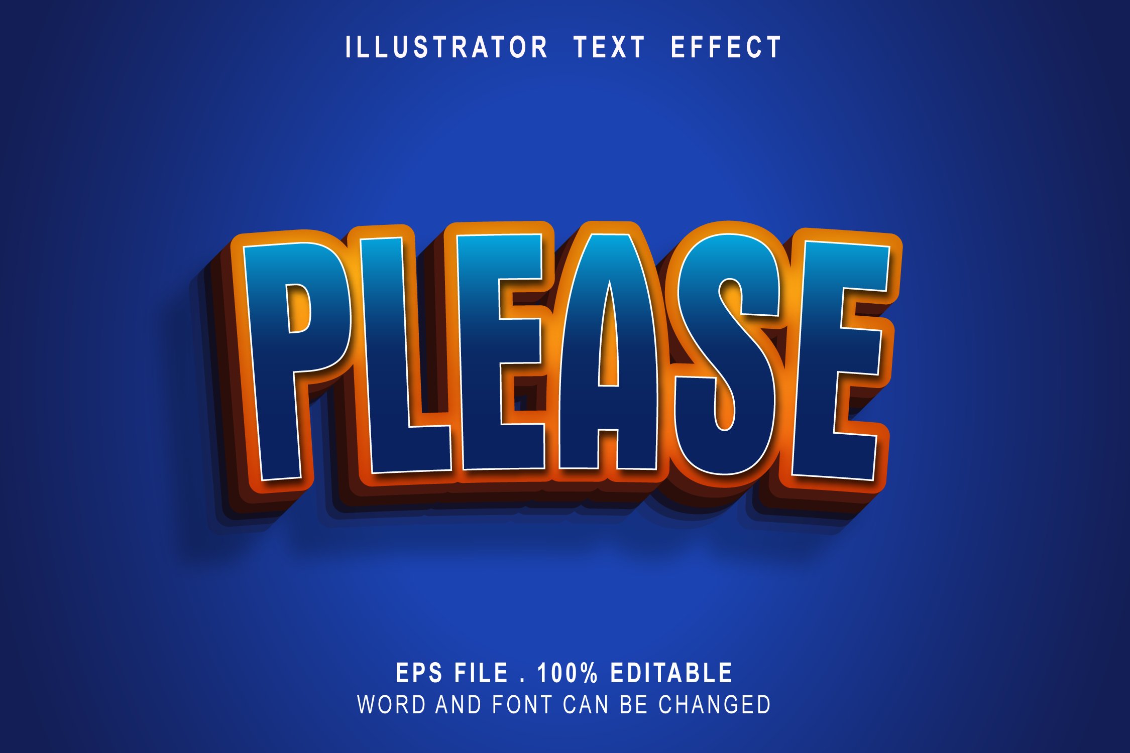 text effect editable please