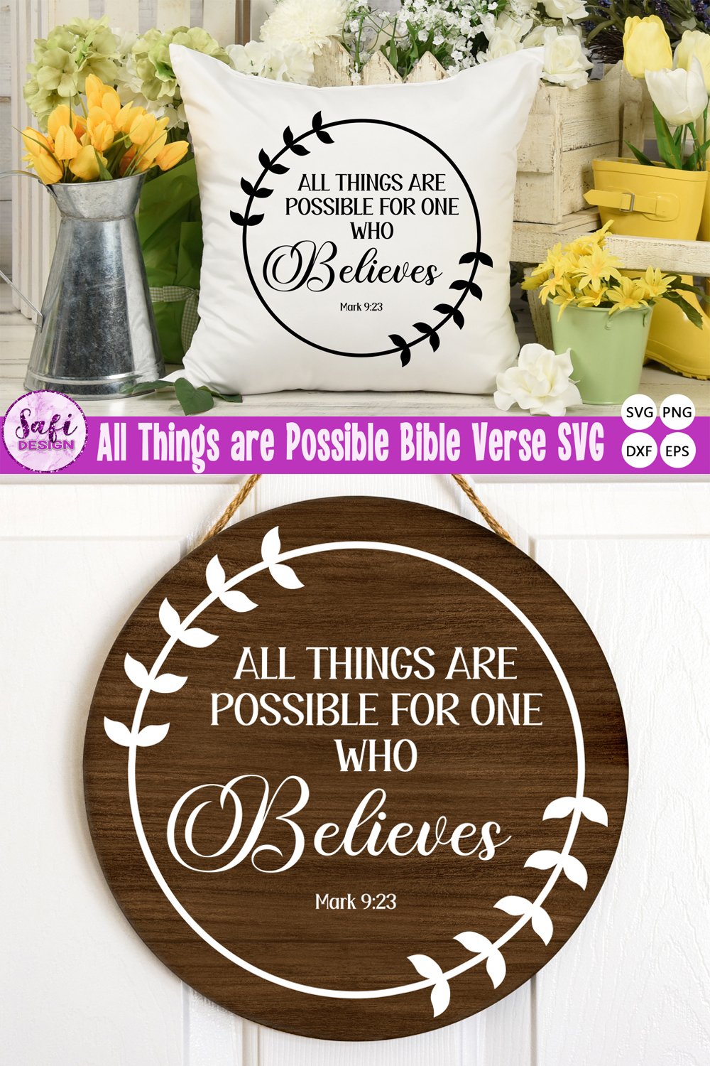 All Things are Possible Bible Verse SVG - Mark 9:23