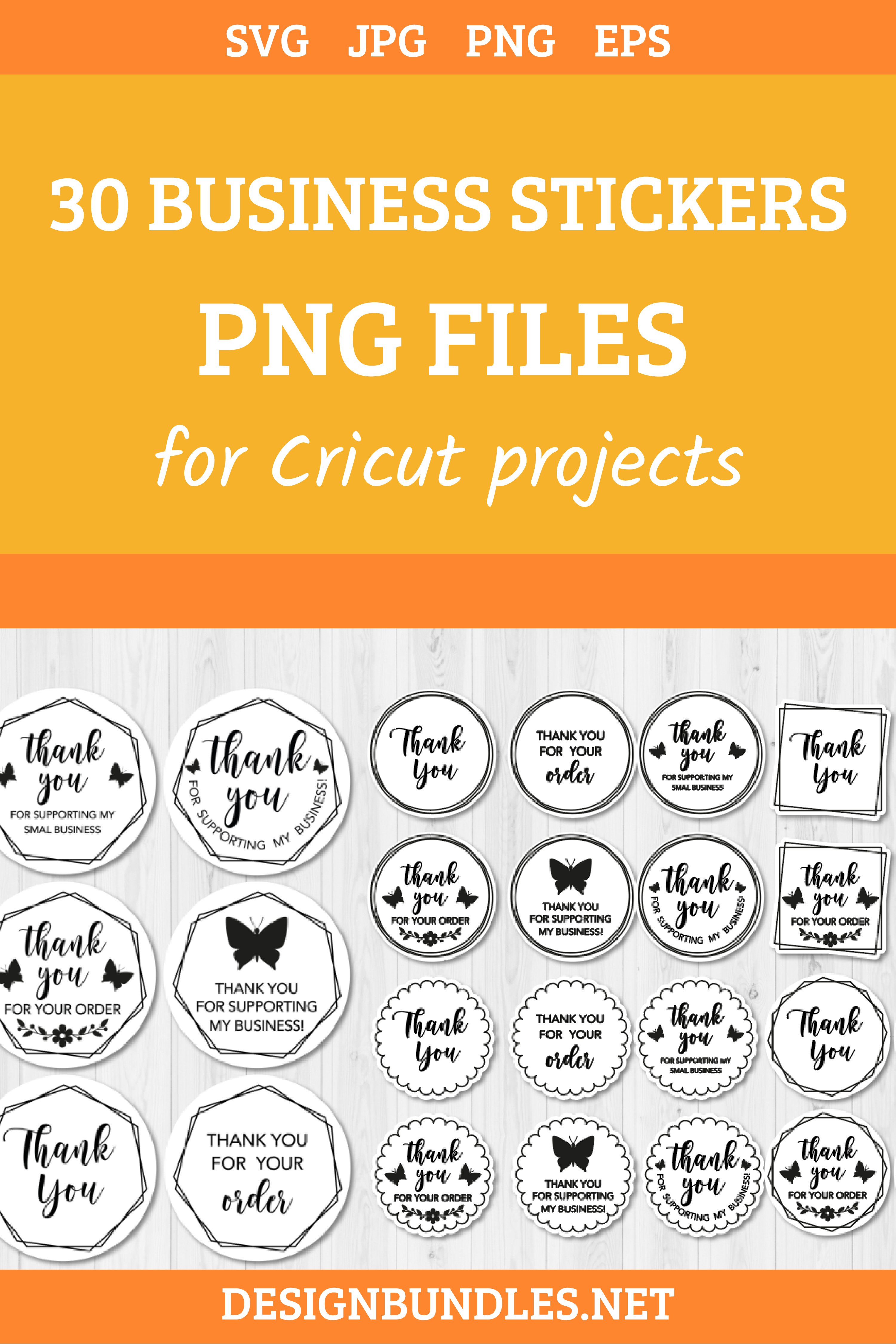 30 Small Business Stickers set, different variations labels