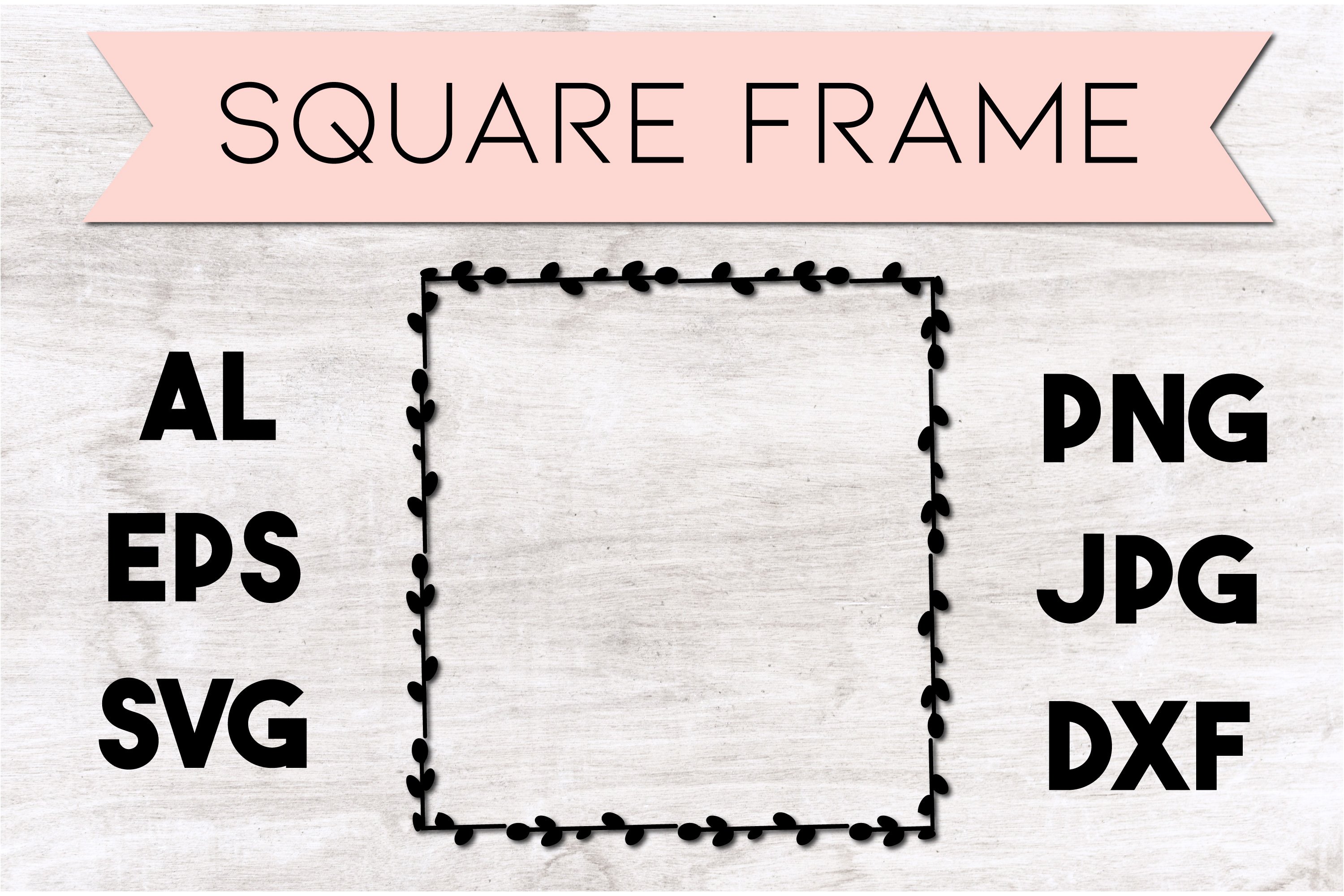 Square frame SVG | Monogram frame SVG (1252664)