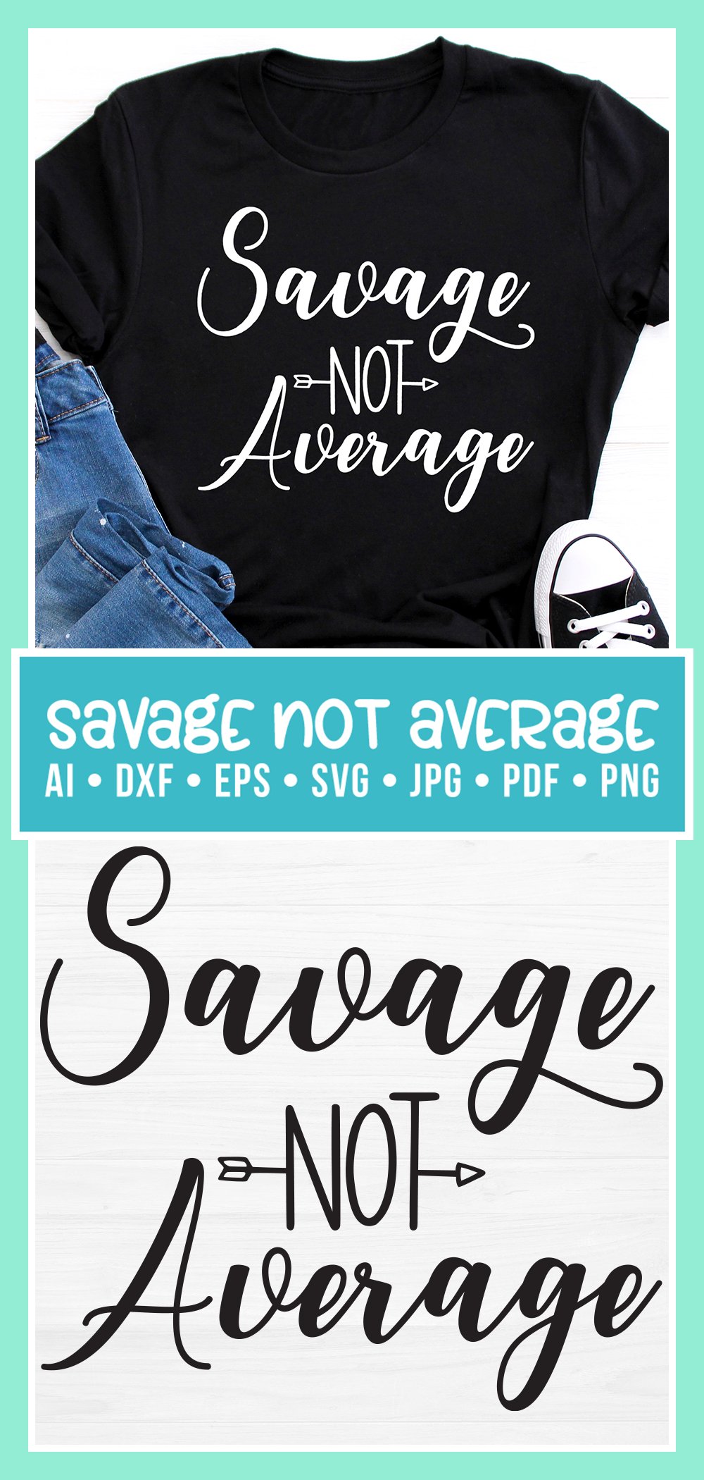 Savage not average SVG