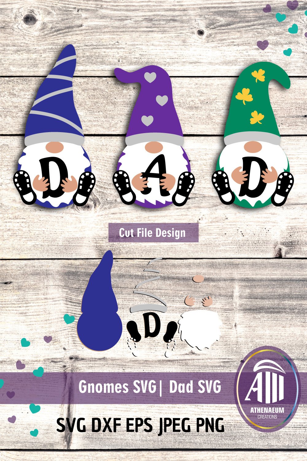 Dad SVG| Father's Day Gnome| Gnomes SVG| Gnome DAD SVG