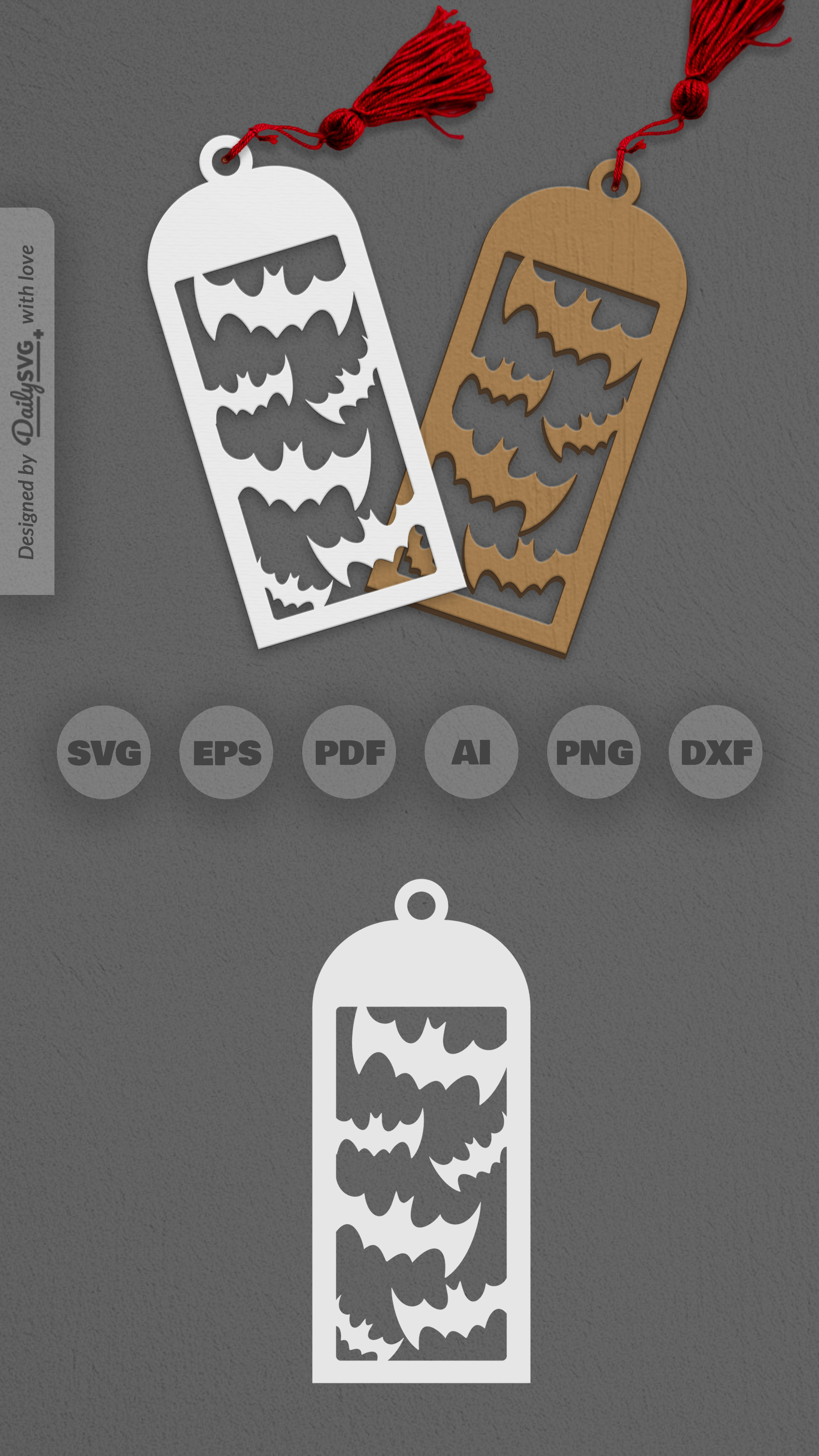 Halloween Bookmark SVG (5767738)