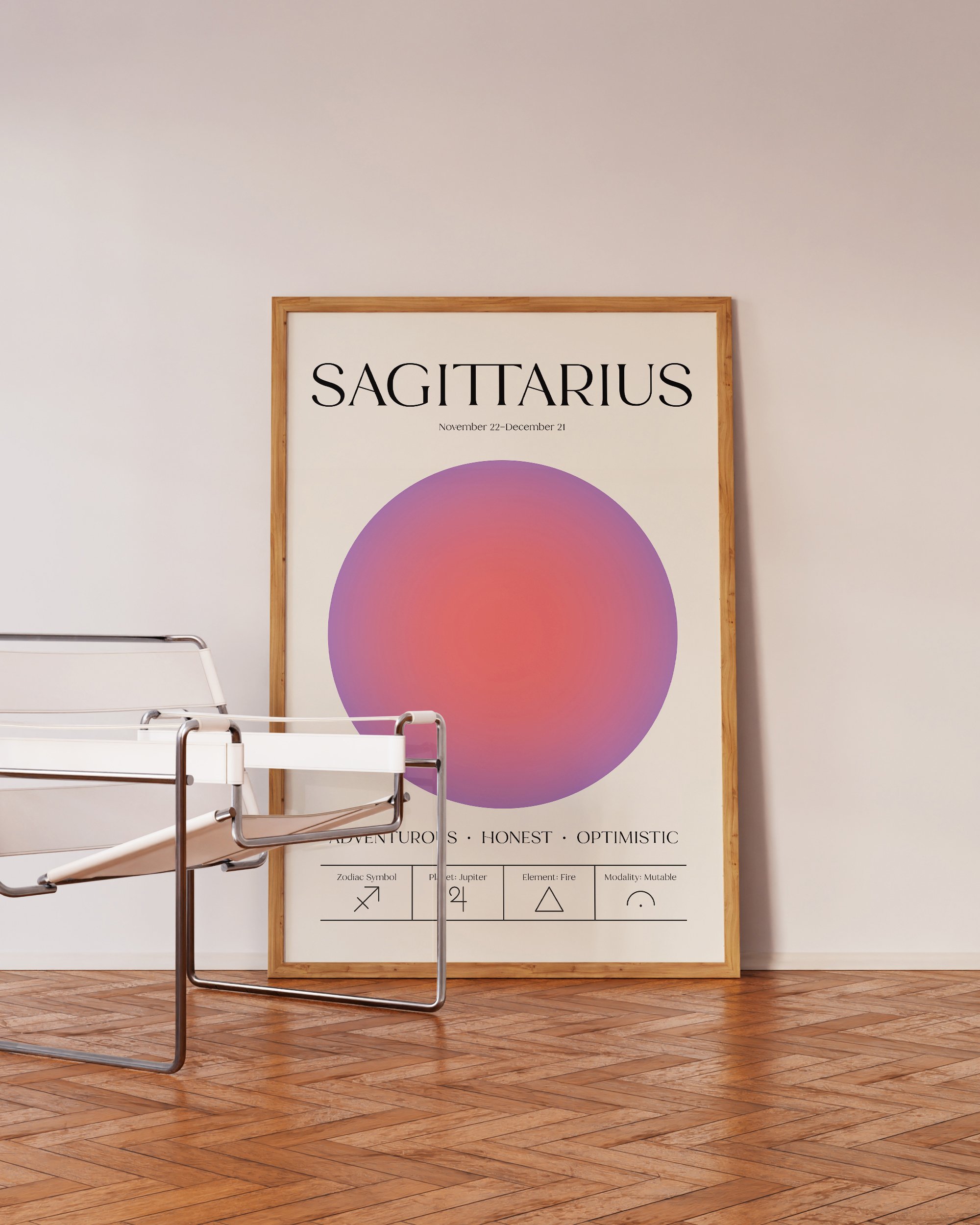 Sagittarius printable poster, Zodiac Astrology wall art