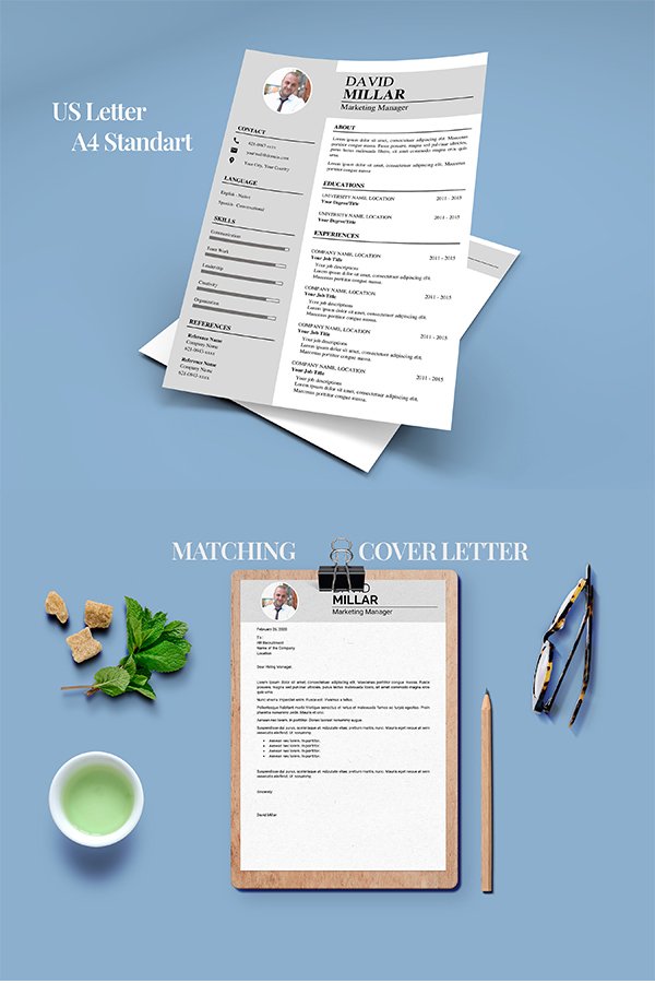 Creative Modern Resume/CV and Cover Letter (1479349)