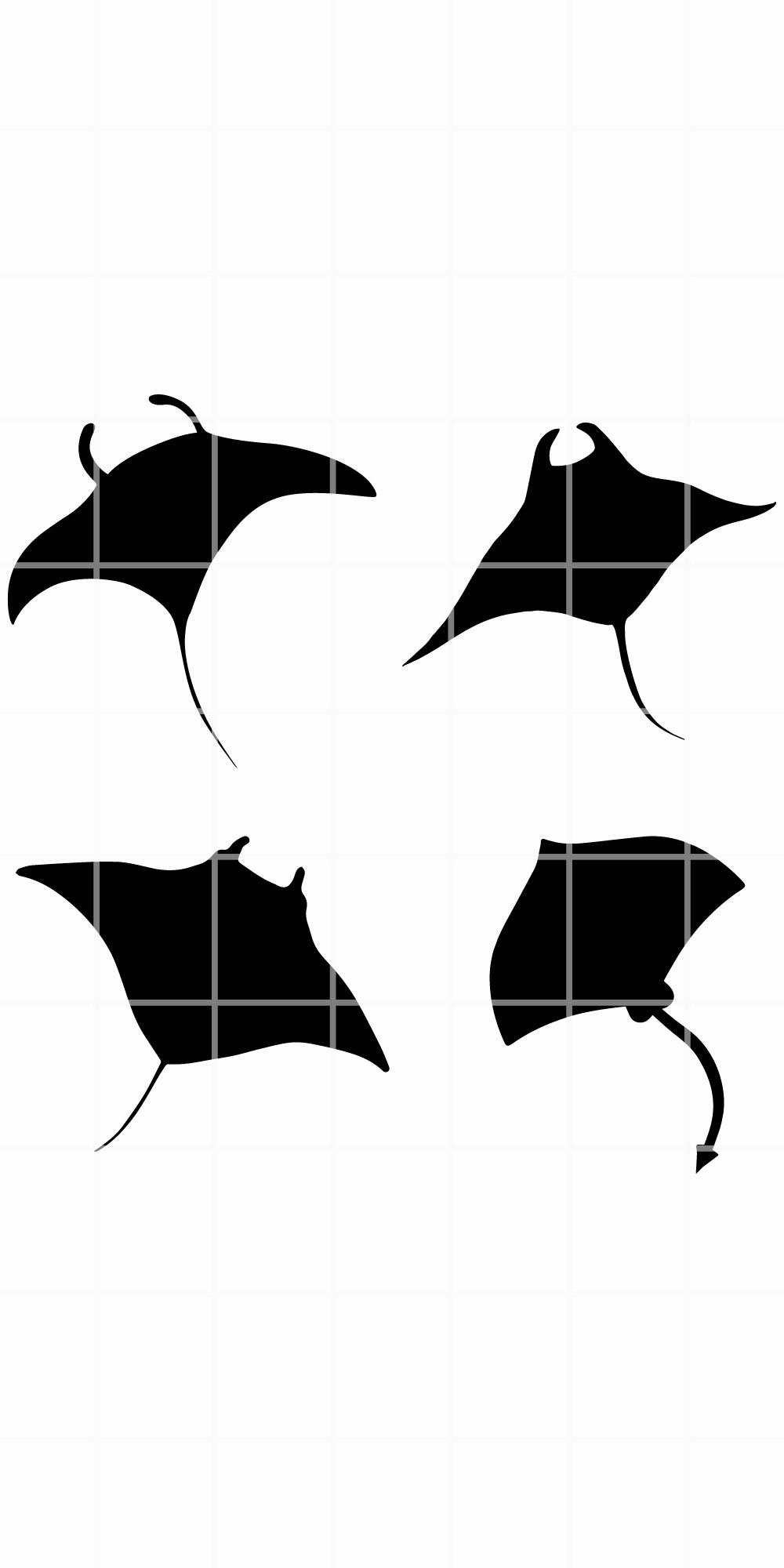 Stingray SVG. Stingray png. Sea life svg. Stingray clipart.
