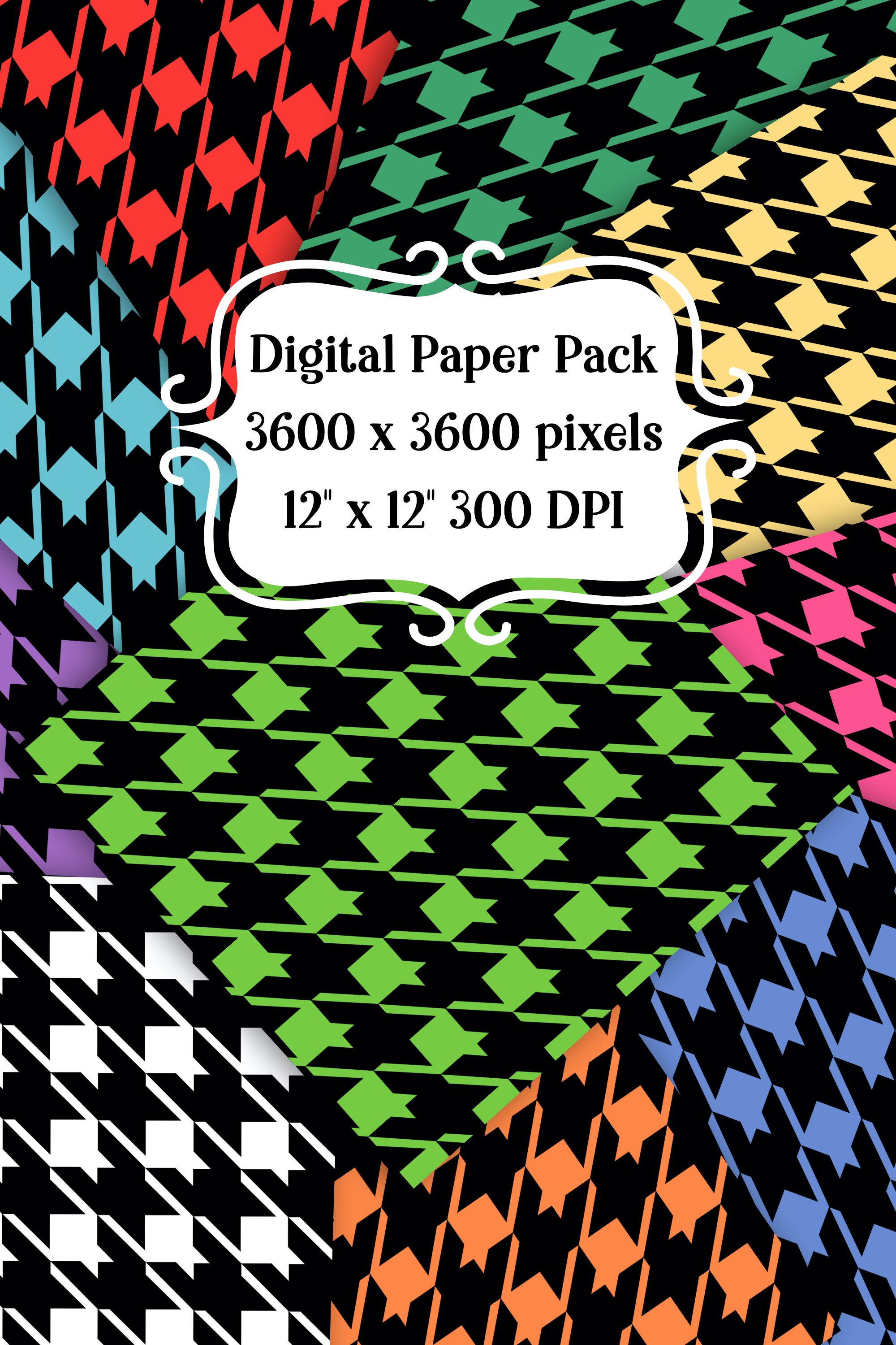 Houndstooth Digital Paper