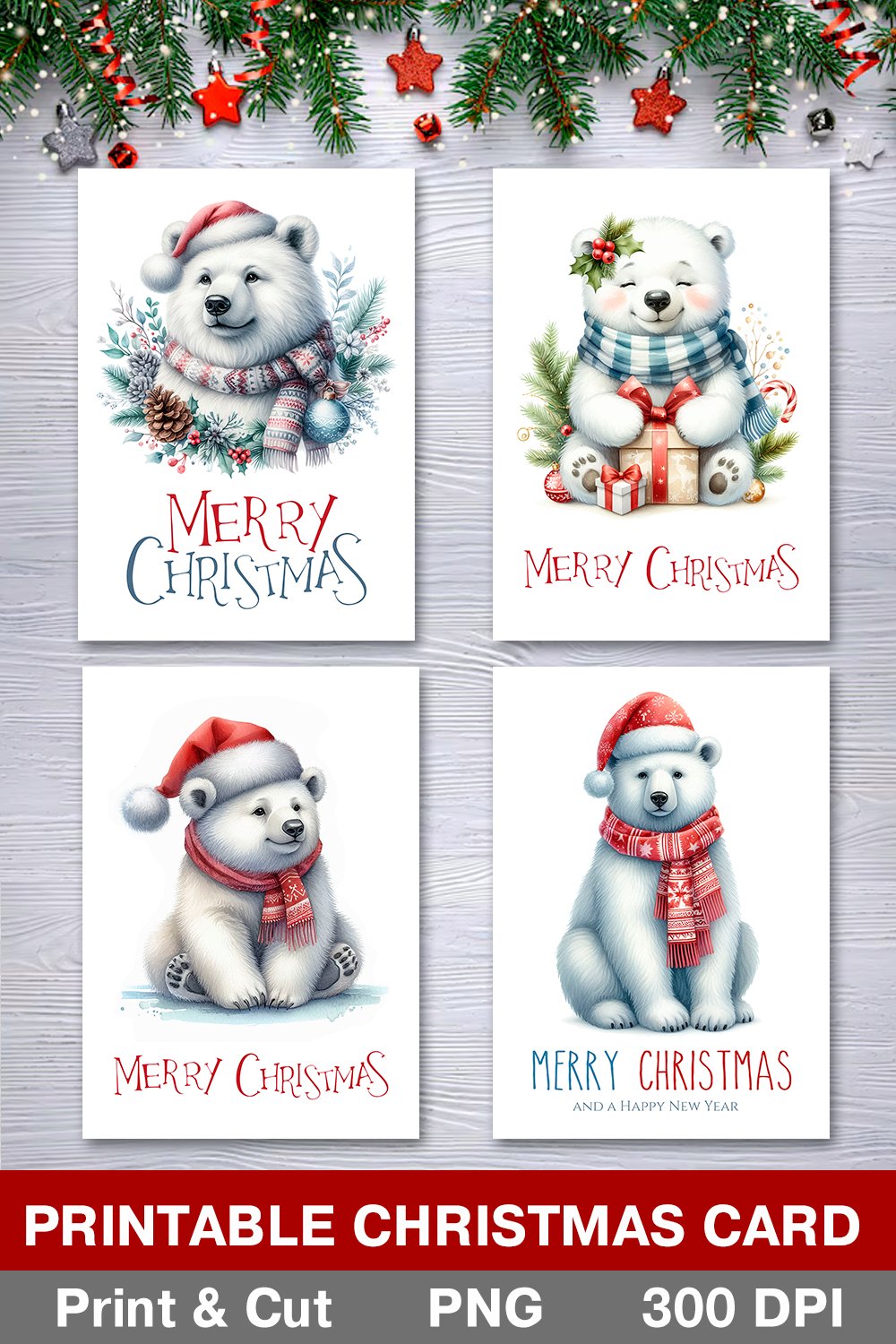 Merry Christmas Card printable