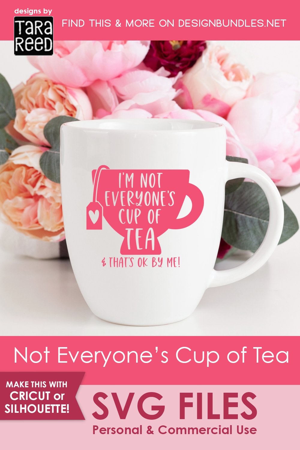Not Everyone's Cup of Tea - Tea Quote for Crafting