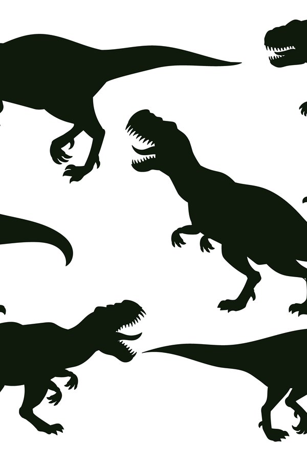 Cartoon jurassic predator tyrannosaurus rex, extinct t-rex s