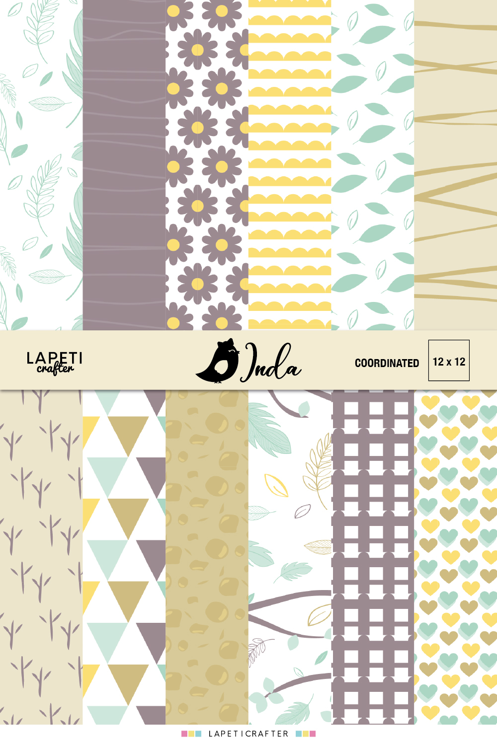 Woodland & Botanical Digital Paper | Neutral Color Patterns
