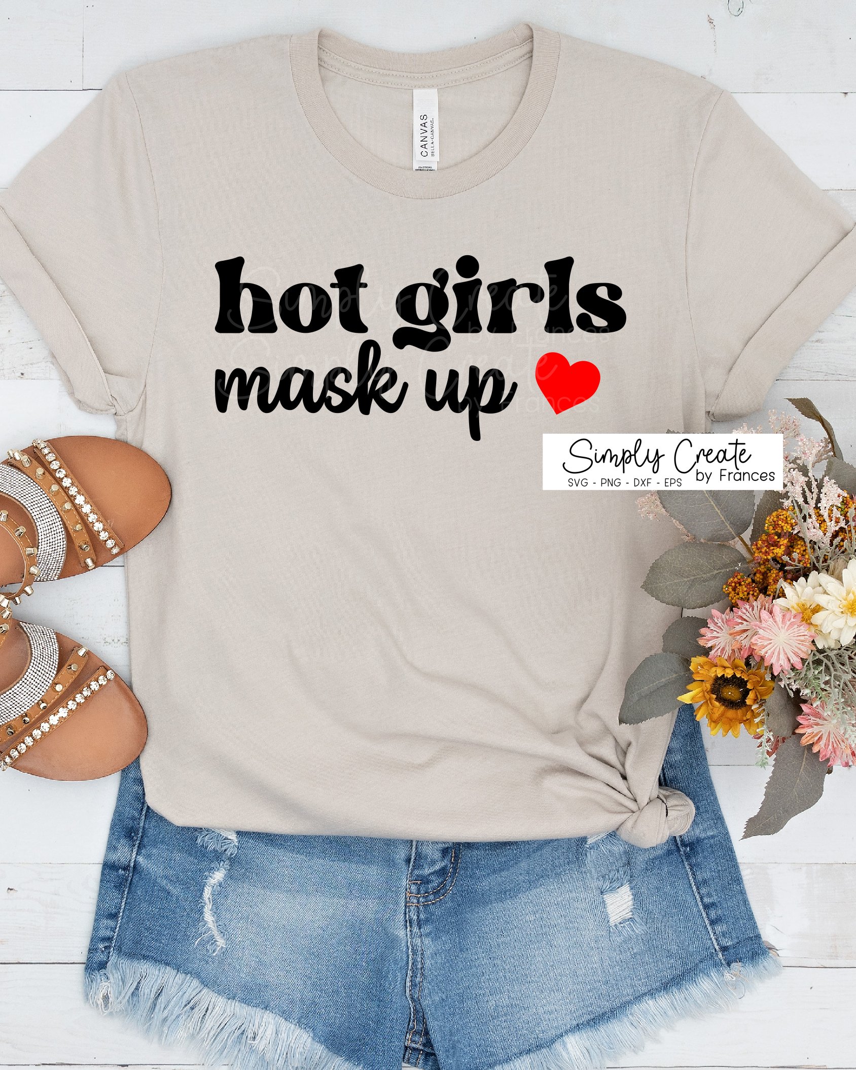 Hot Girls Mask Up SVG, Funny, Pandemic