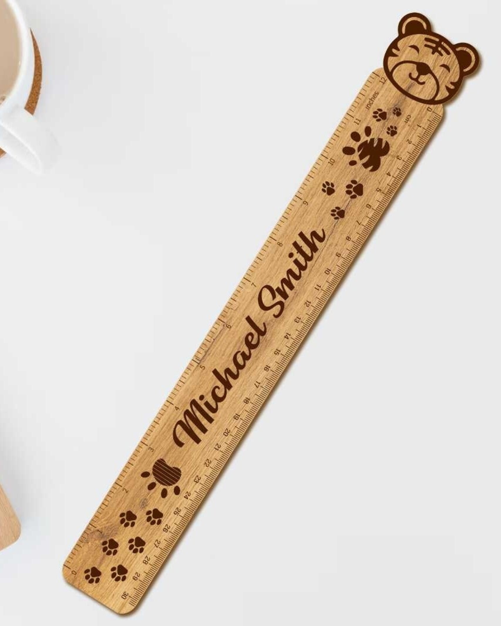 Custom Ruler with Cat