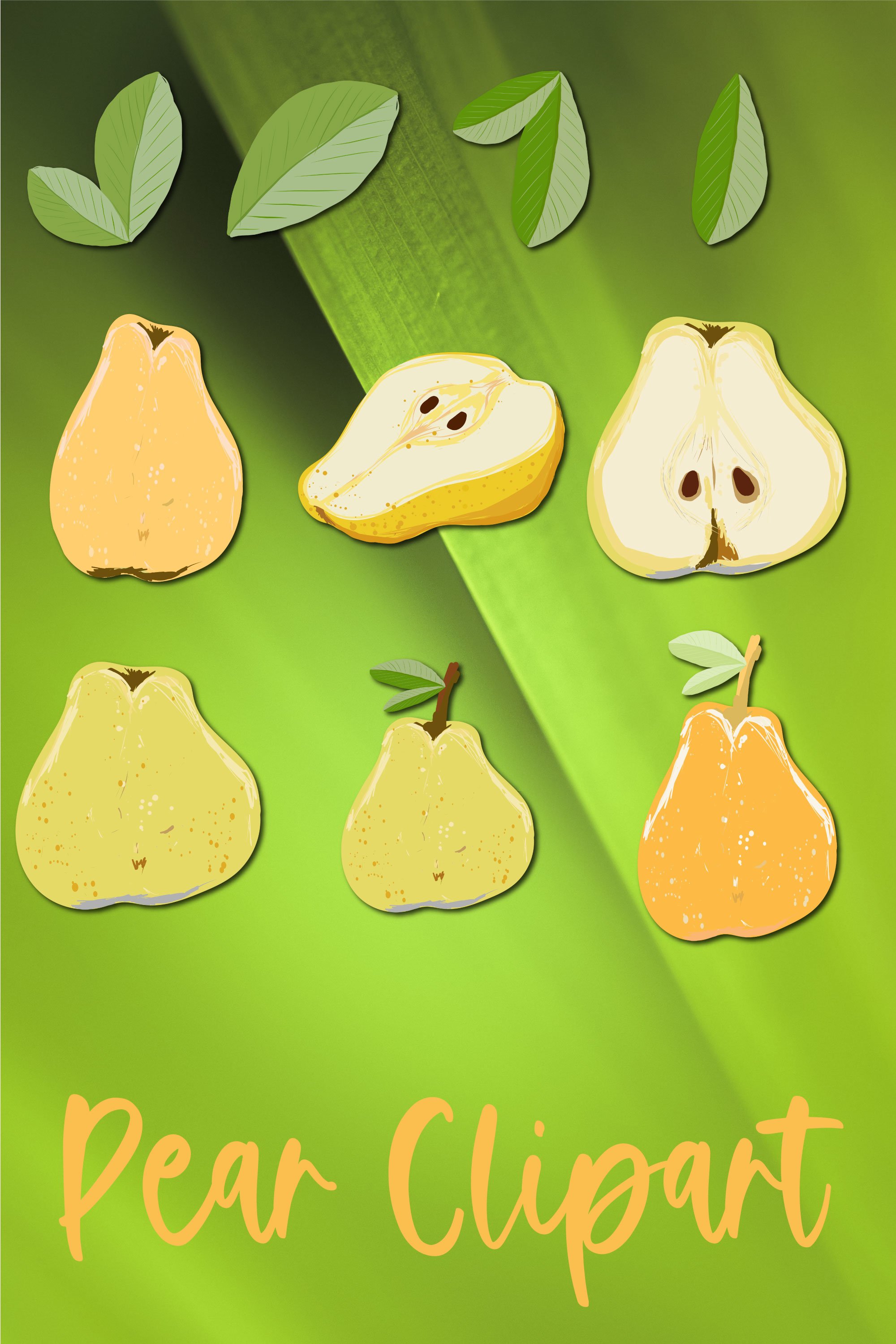 Pear, 10 Fruit Clipart