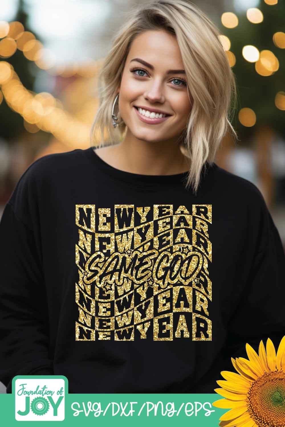 New Year same God svg, Happy New years svg. Glitter 2025