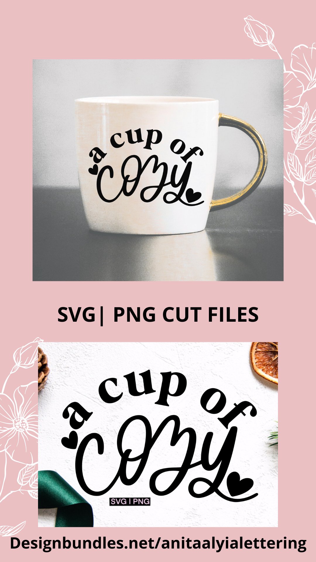 A cup of cozy SVG | Winter mug SVG
