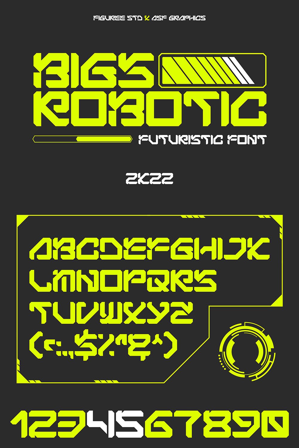 Bigs Robotic - Futuristic Font