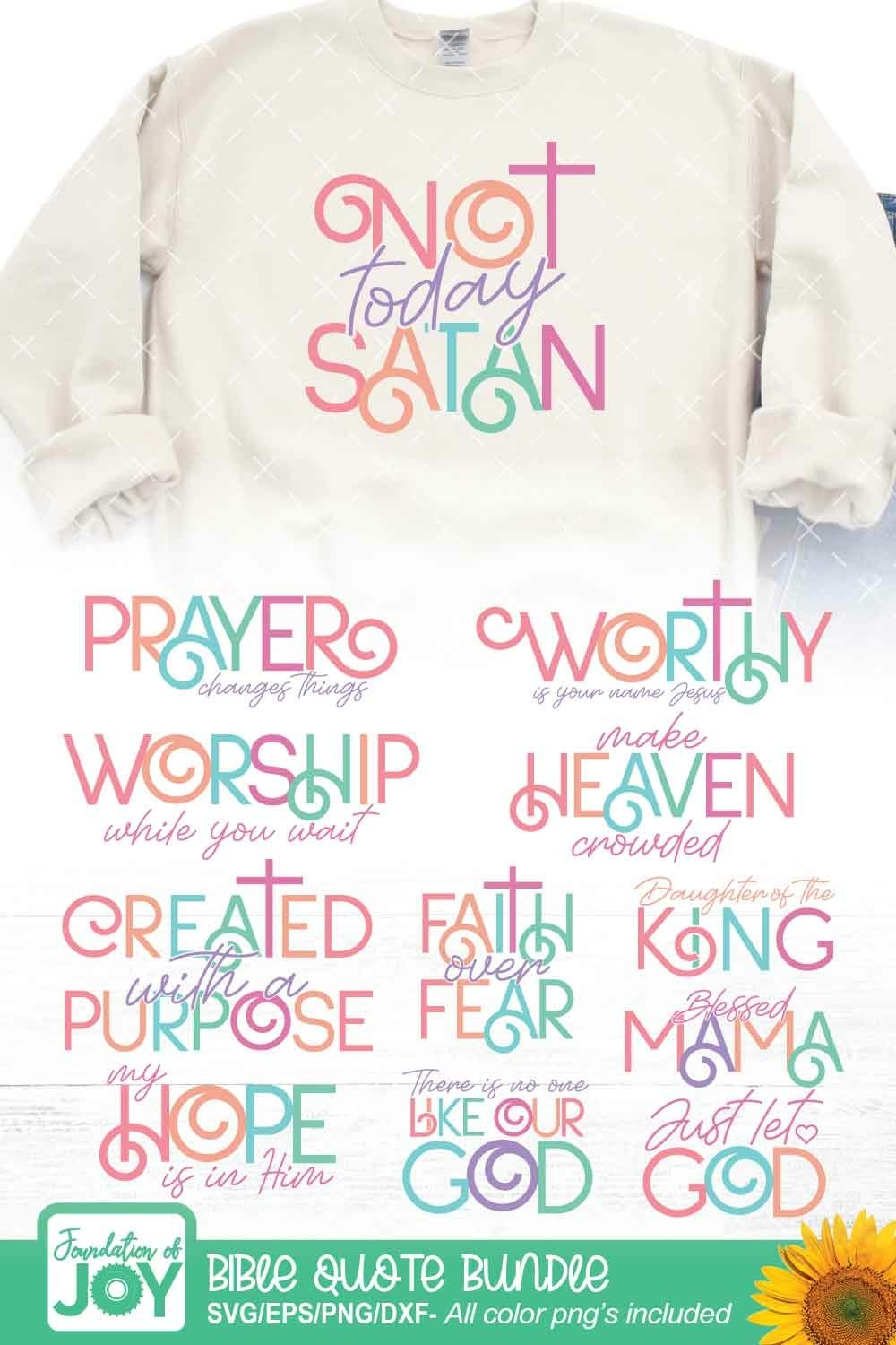 Bible Quote Bundle, SVG Bundle, PNG Bundle