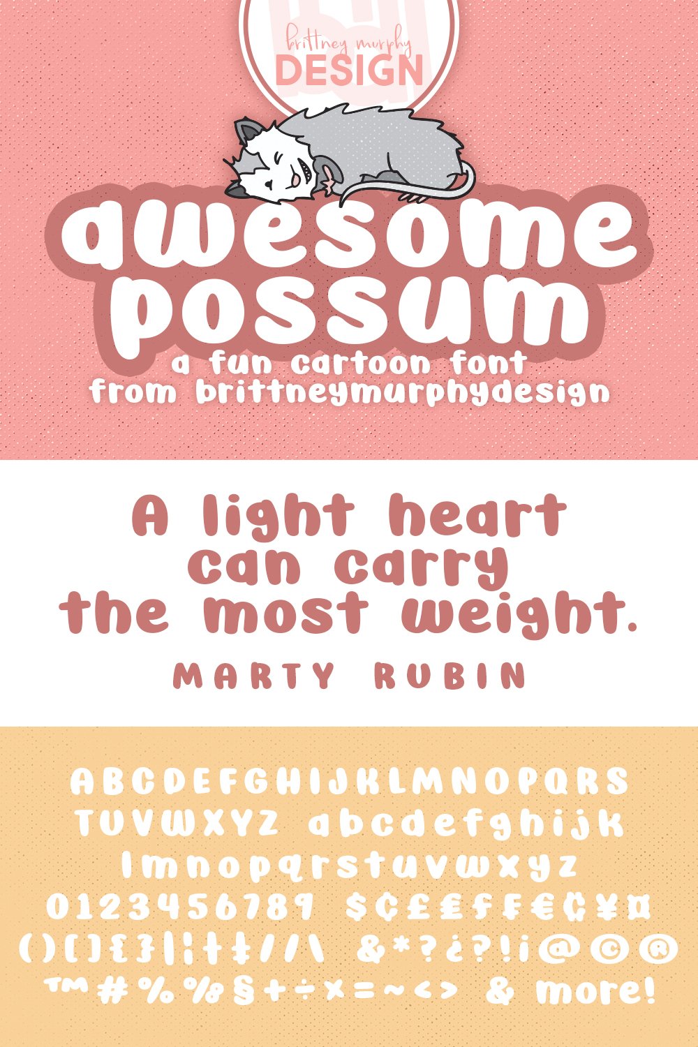 Awesome Possum Font Family