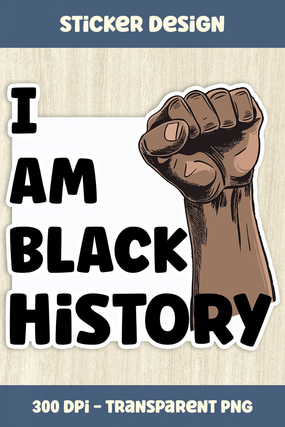 Juneteenth sticker design, transparent PNG