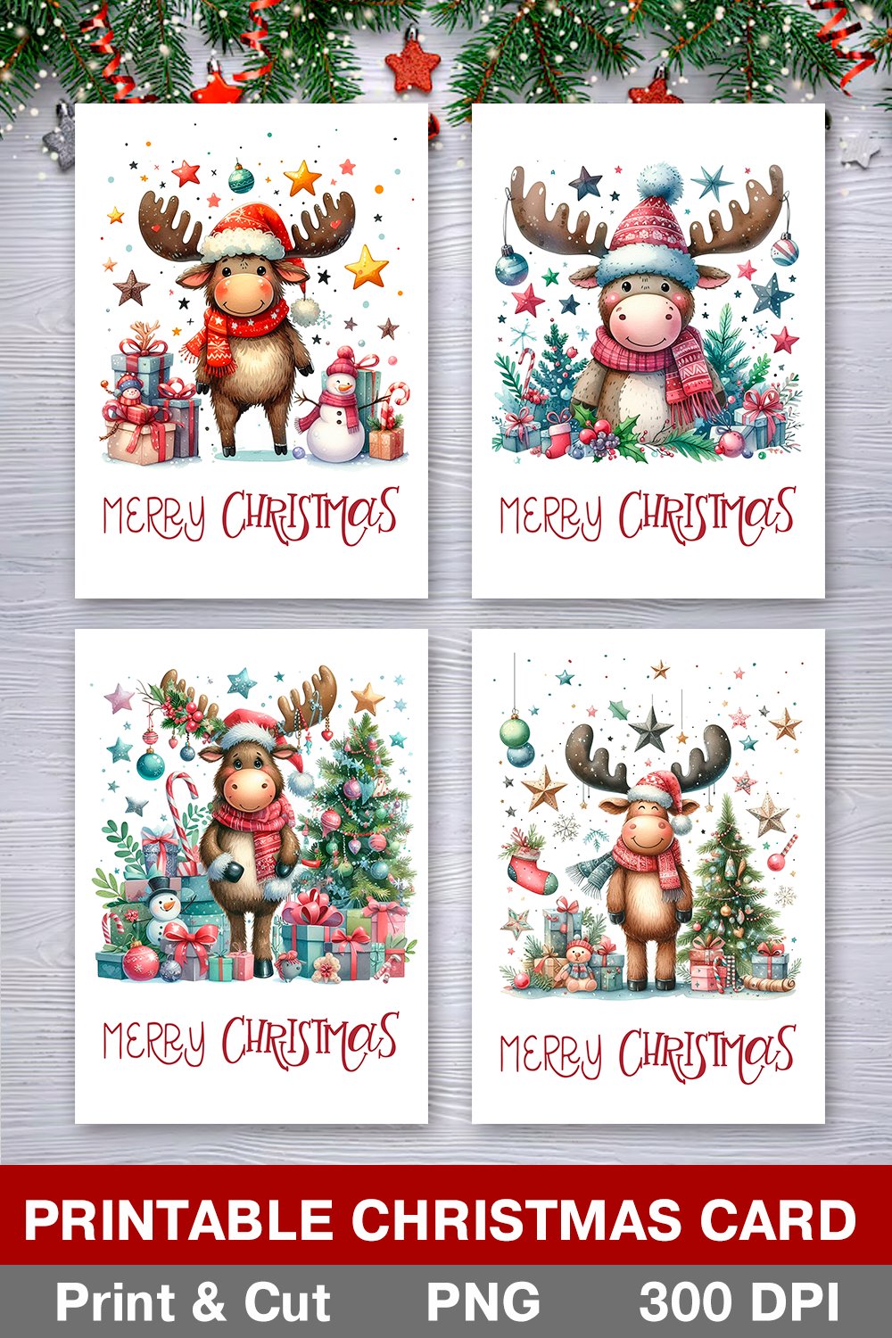 Merry Christmas Card printable