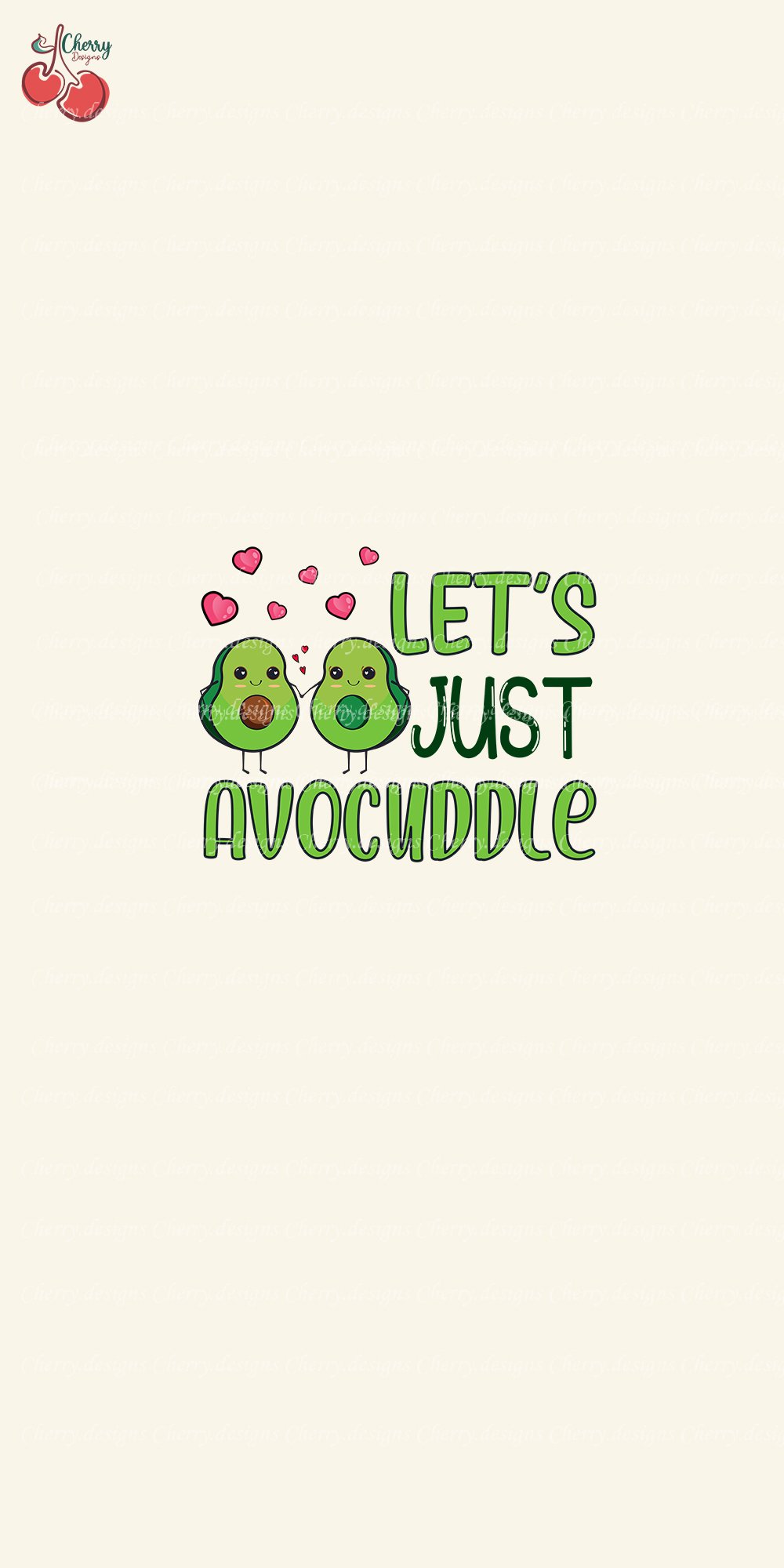 Let's Just Avocuddle PNG, Baby Cute PNG, Avocado PNG