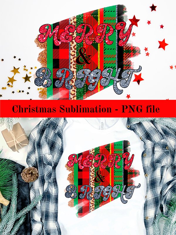 Christmas Sublimation Design. PNG files for Sublimation