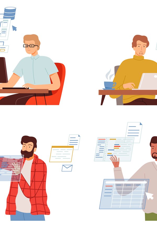 Programmers. Hackers freelancers overworked corporate people Programmers. Hackers freelancers overworked corporate people