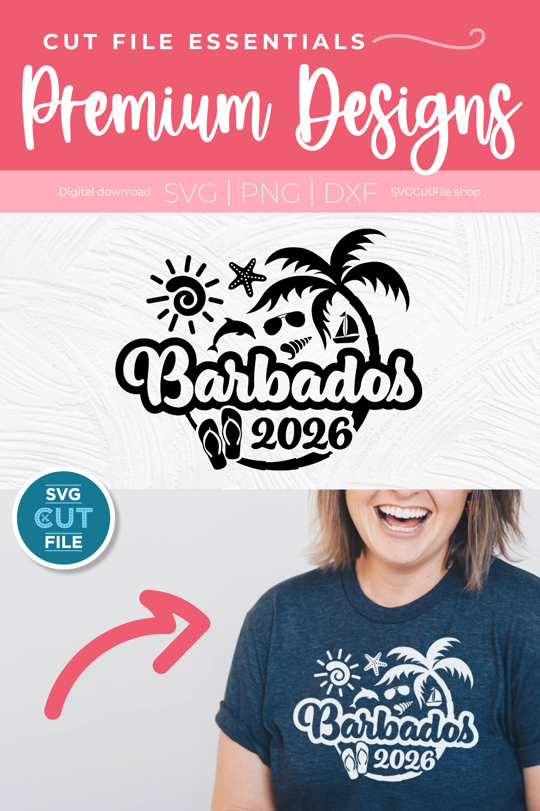 2026 Barbados svg - Great for a Barbados Vacation or Trip