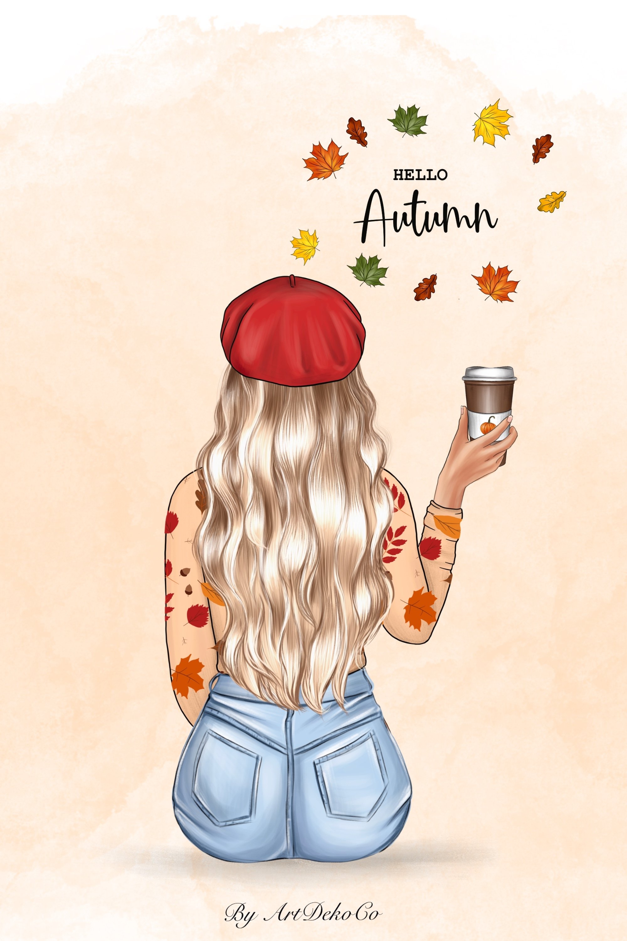 Best Friends, Besties Clipart, Autumn Clipart