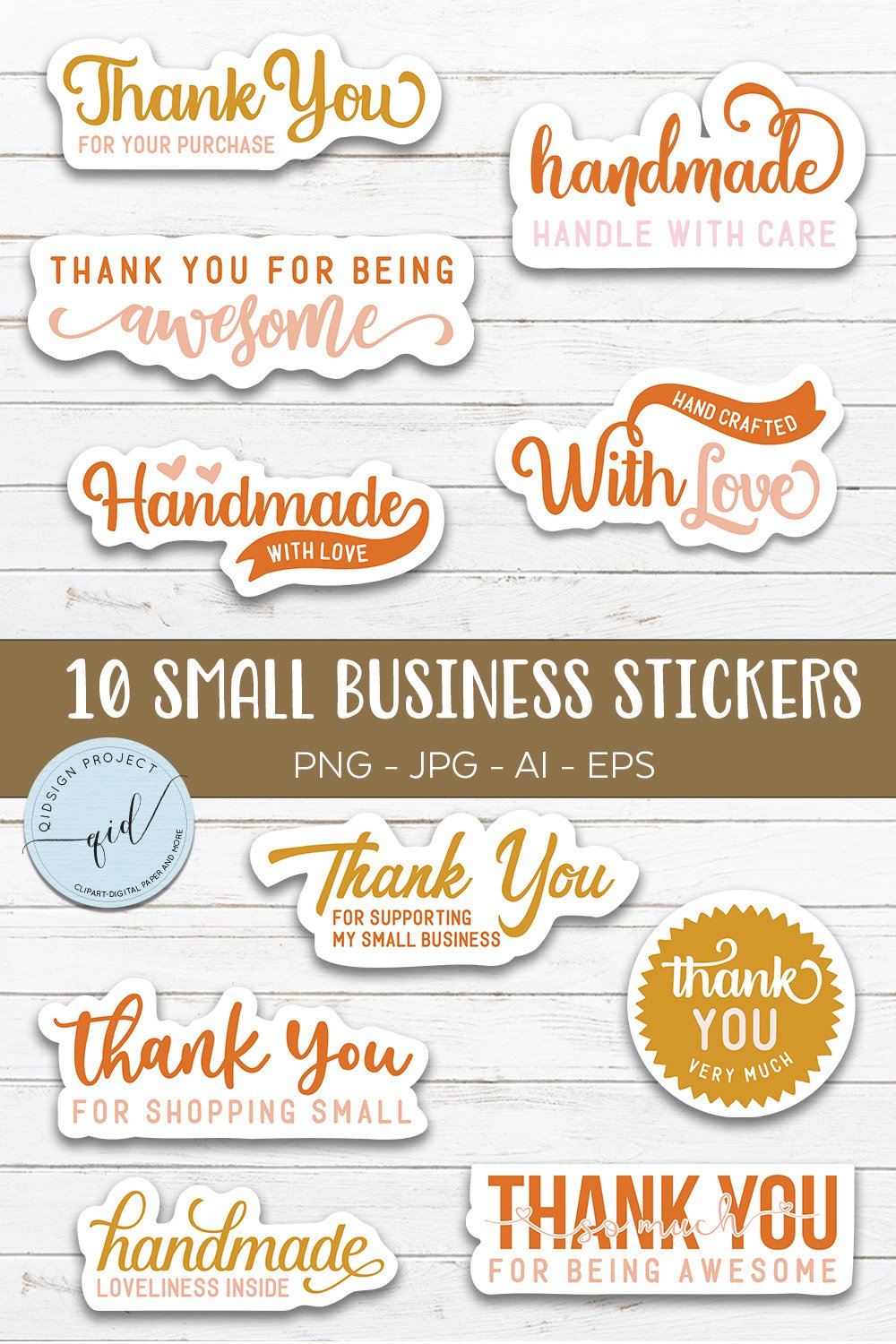 10 Small Business Stickers for Insert and (1156475)