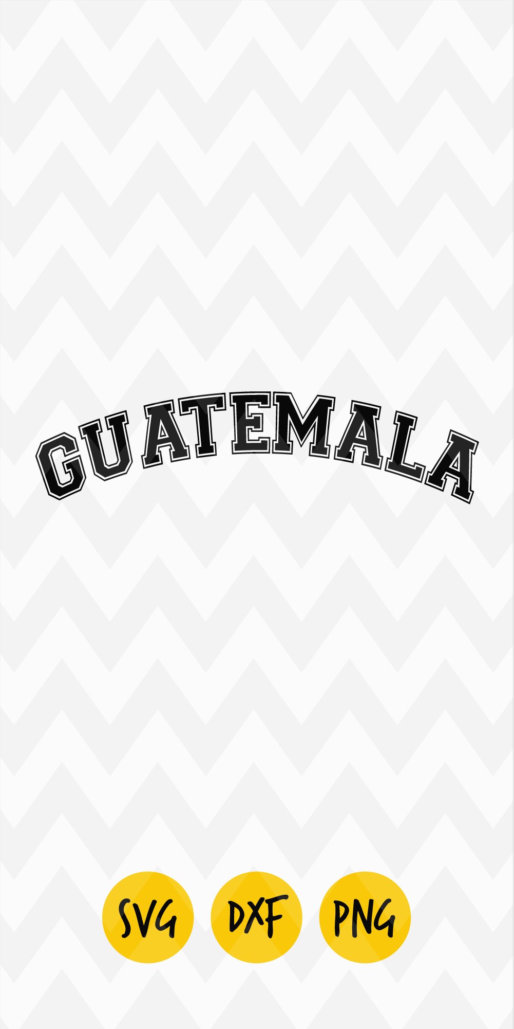Guatemala trendy wavy letters for Cutting Machines