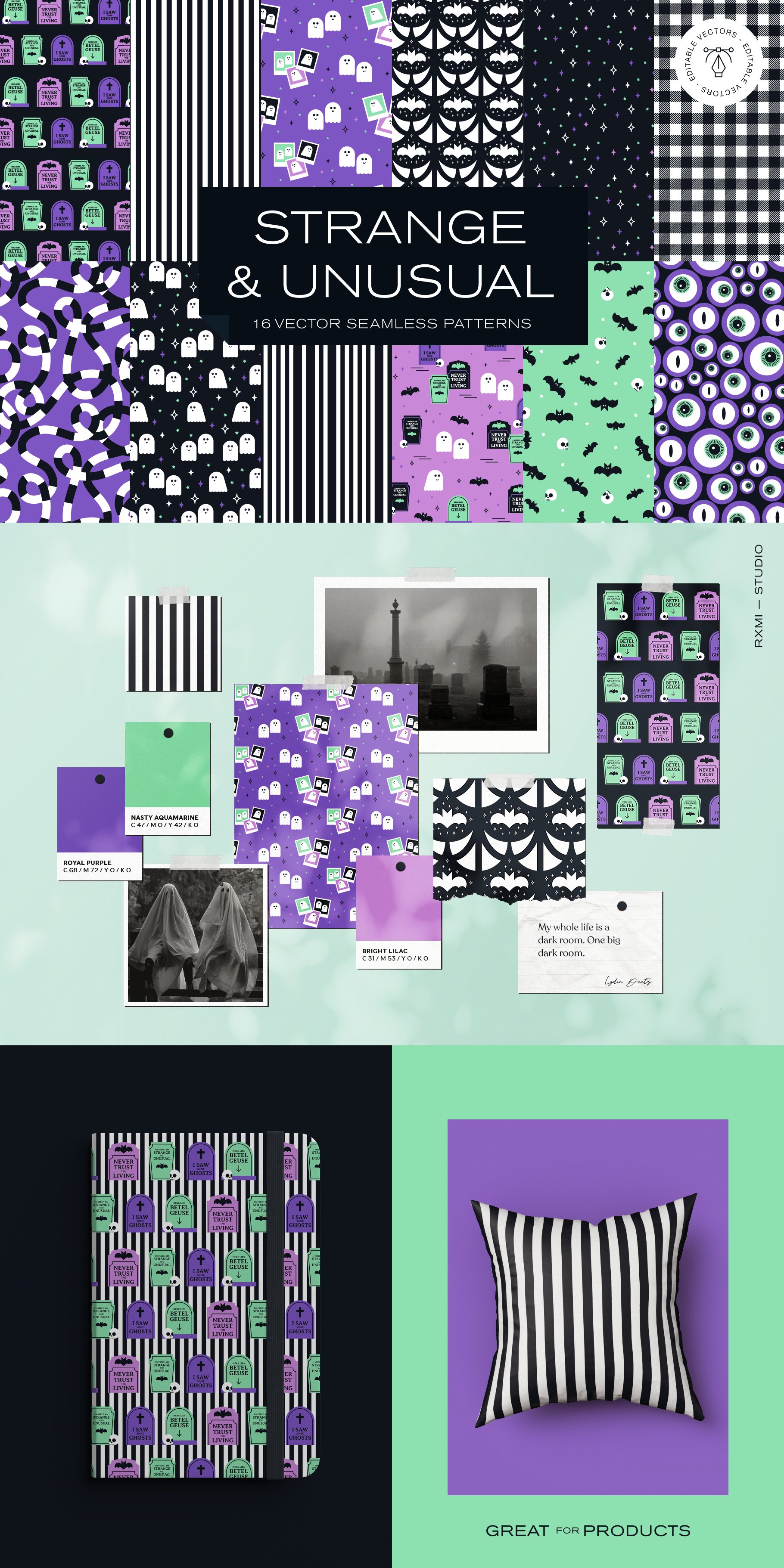 Strange and Unusual Halloween Pattern Collection