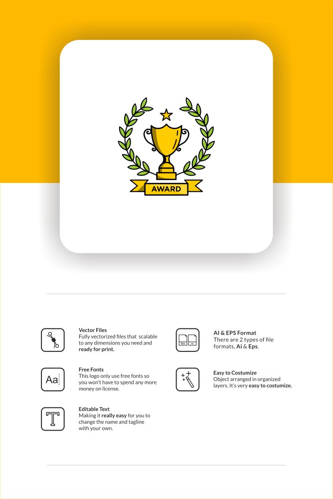 Trophy Award Logo Template