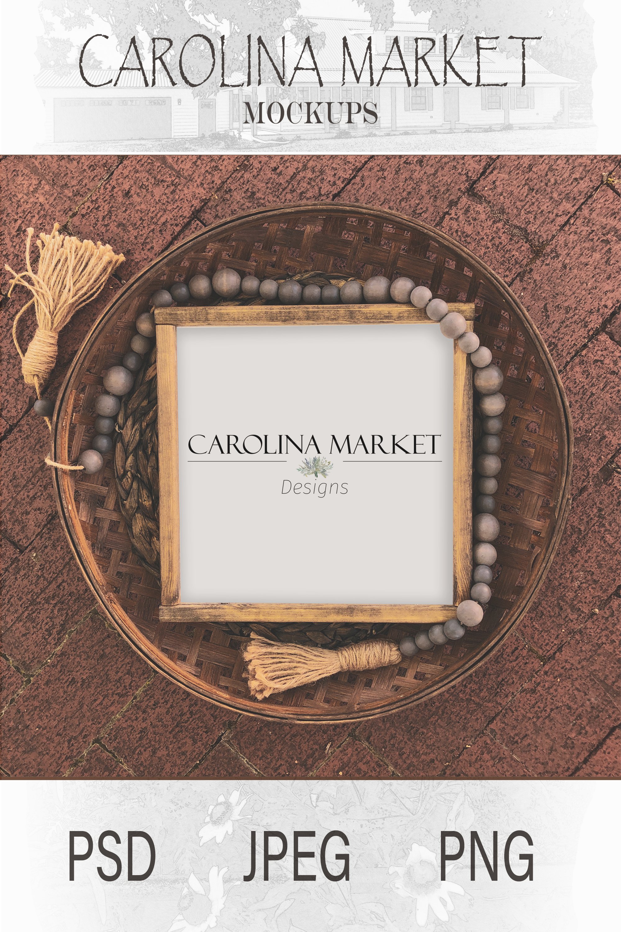 Rustic Mockup | Square Wood Sign Product (837381)