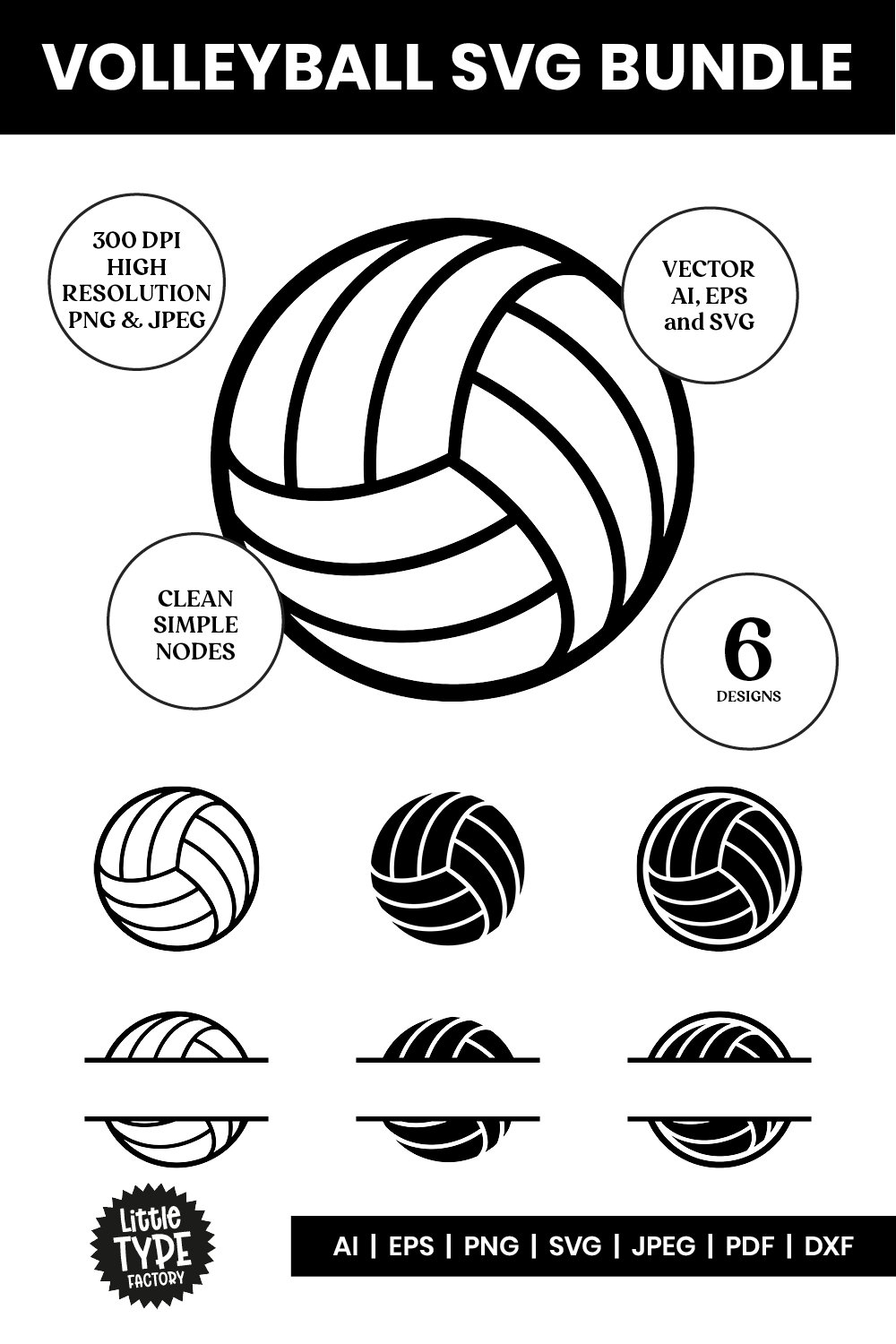 VOLLEYBALL SVG & VOLLEYBALL PNG Bundle
