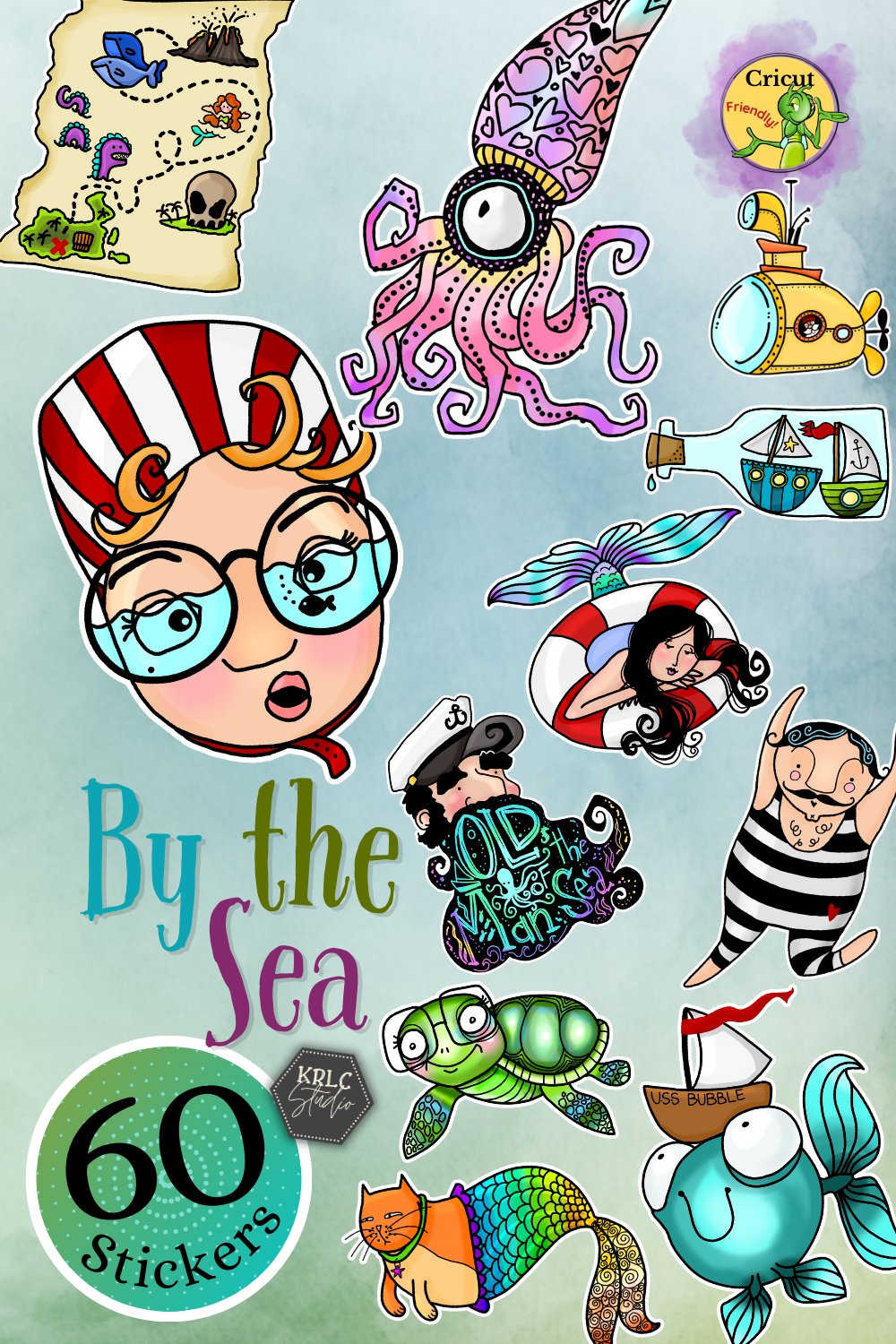 By the Sea - 60 Sticker Pack
