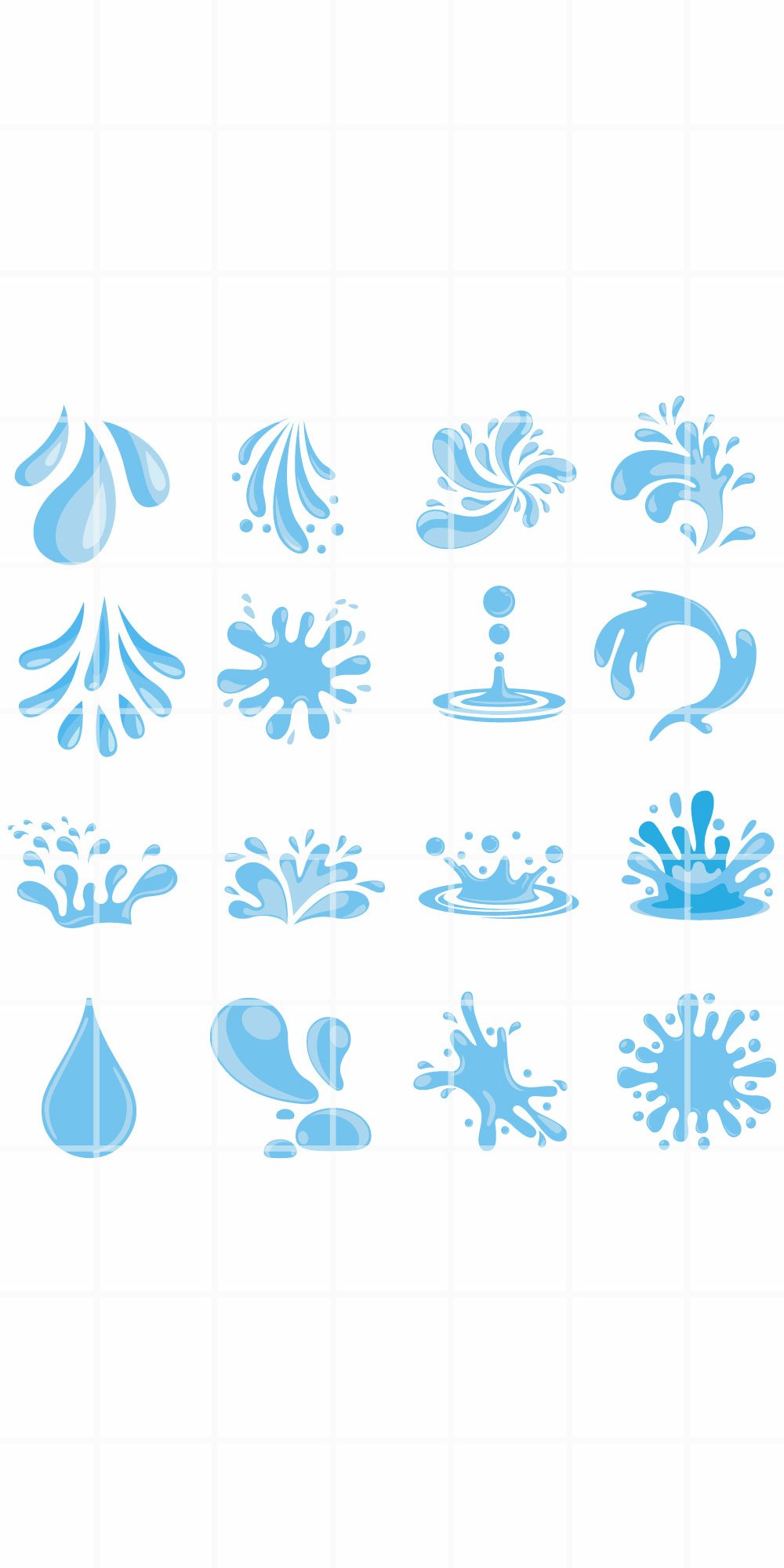 Water Splash SVG. Drops svg. Water Splash png. Drops clipart