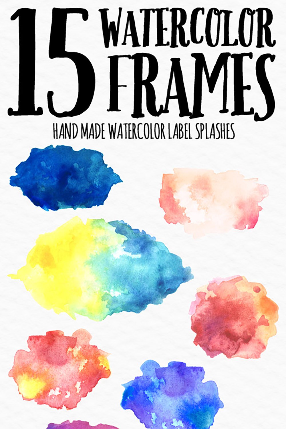 Hand Made Watercolor ClipArt Labels