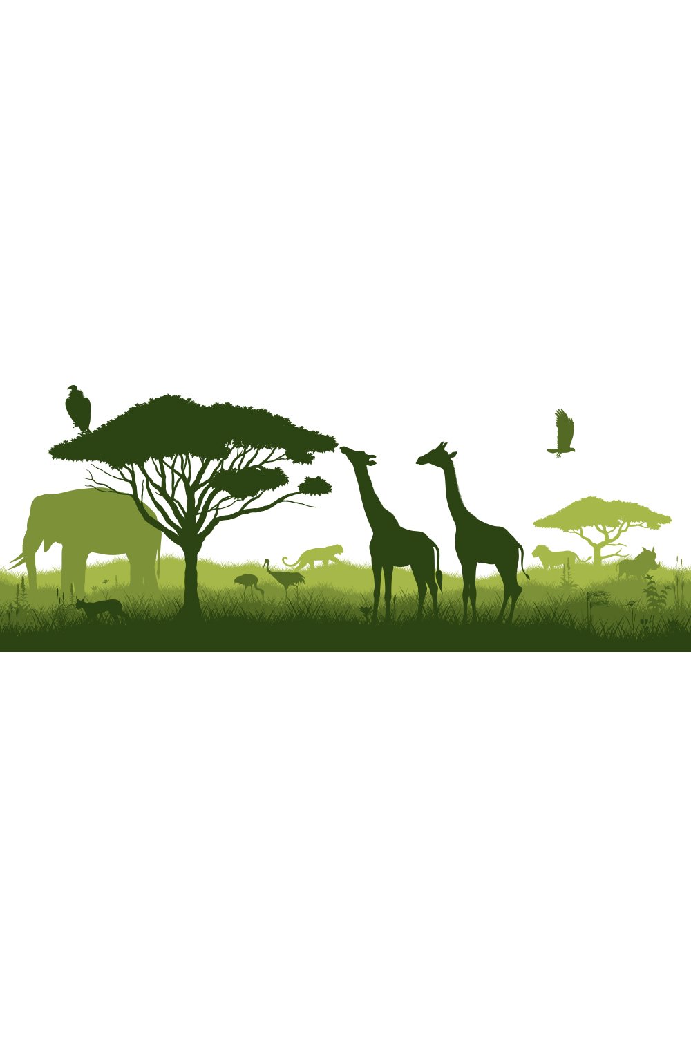 Vector seamless tropical african savannah (1865746)