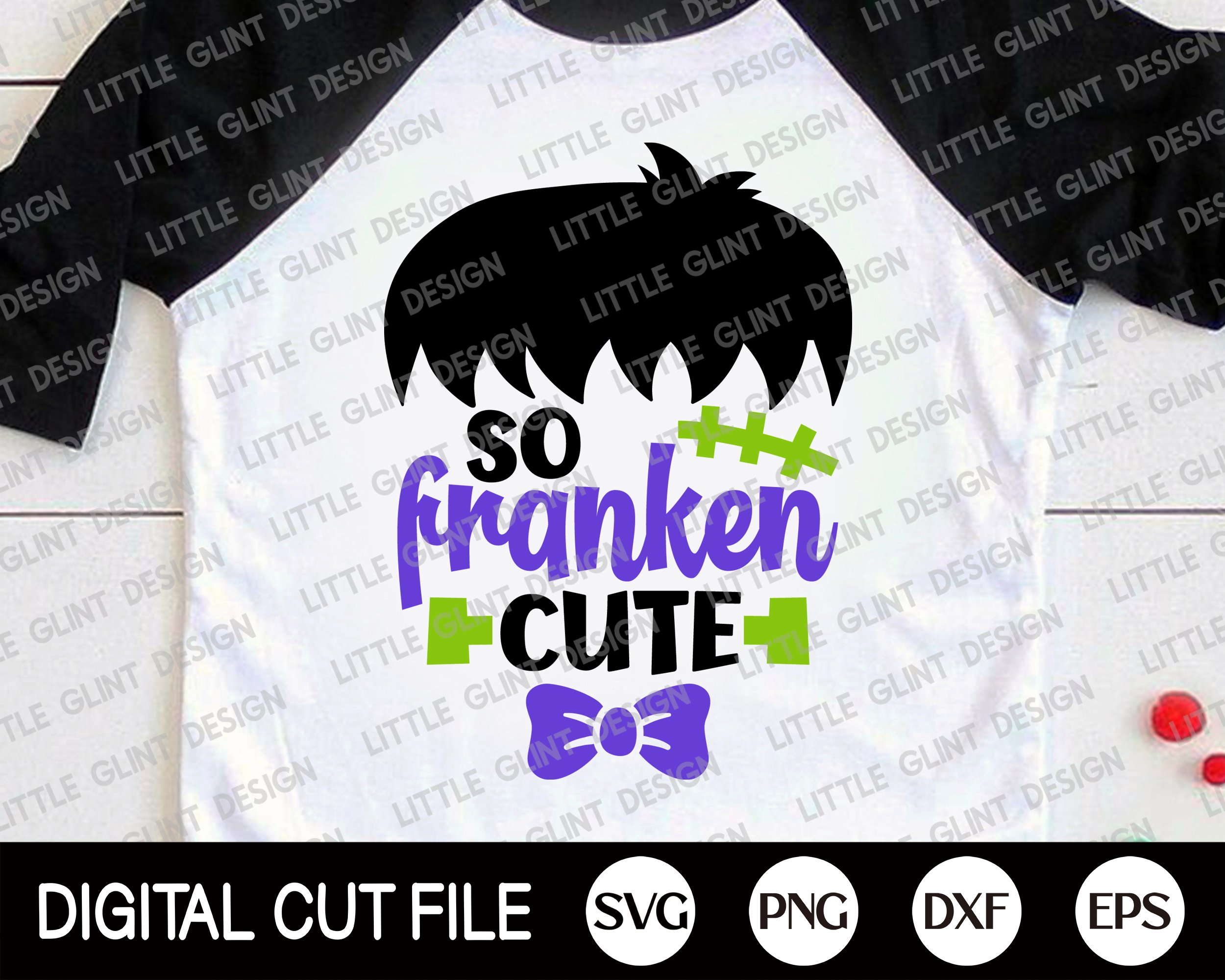 Halloween SVG, So Franken Cute, Halloween Boy, Frankenstein