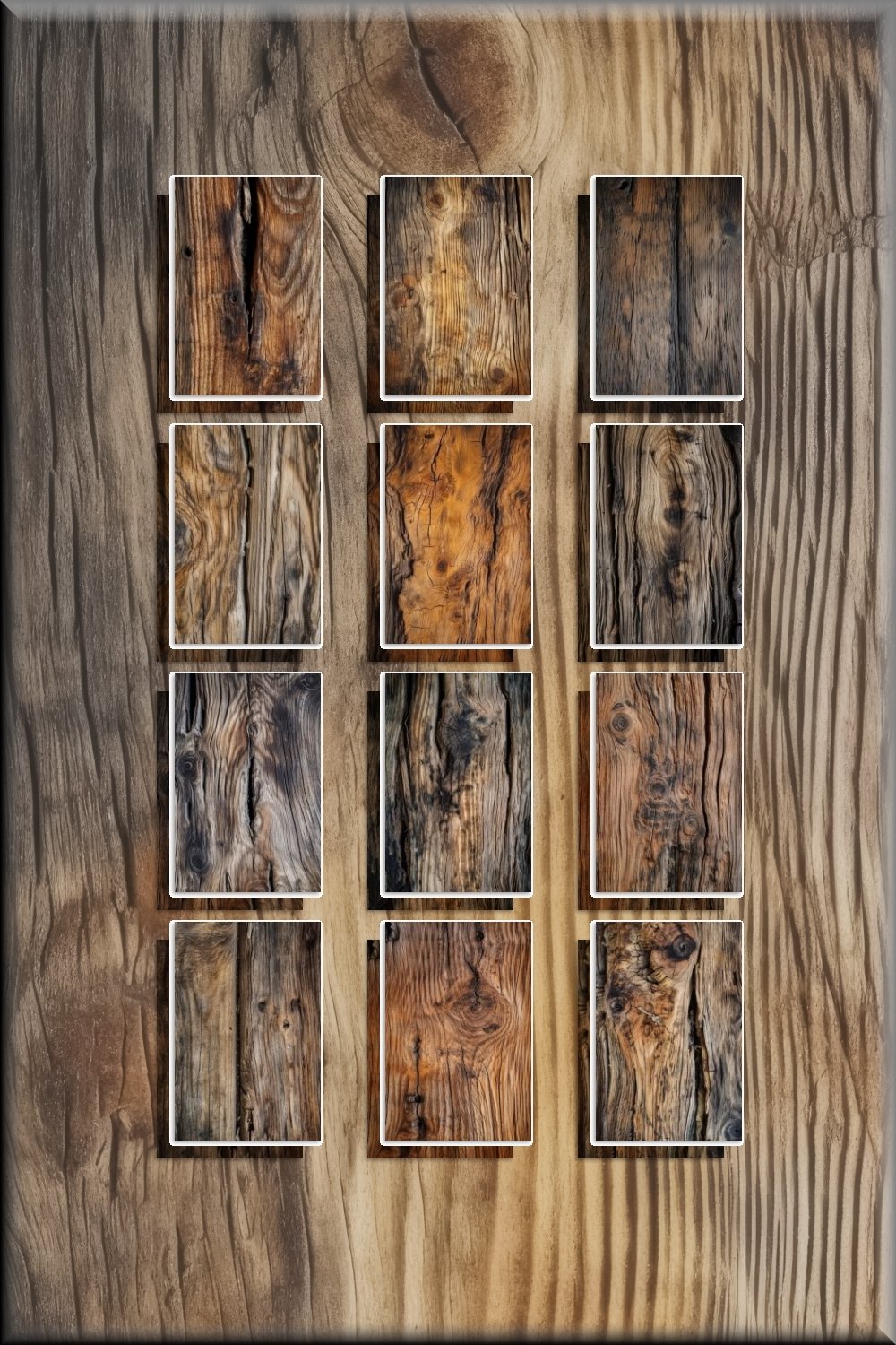 12x Wooden grain background textures