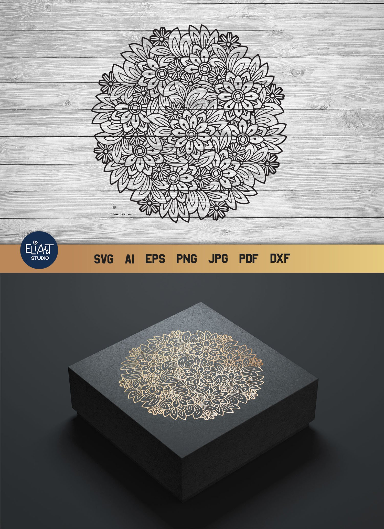 Floral Mandala SVG | Summer SVG (1356063)