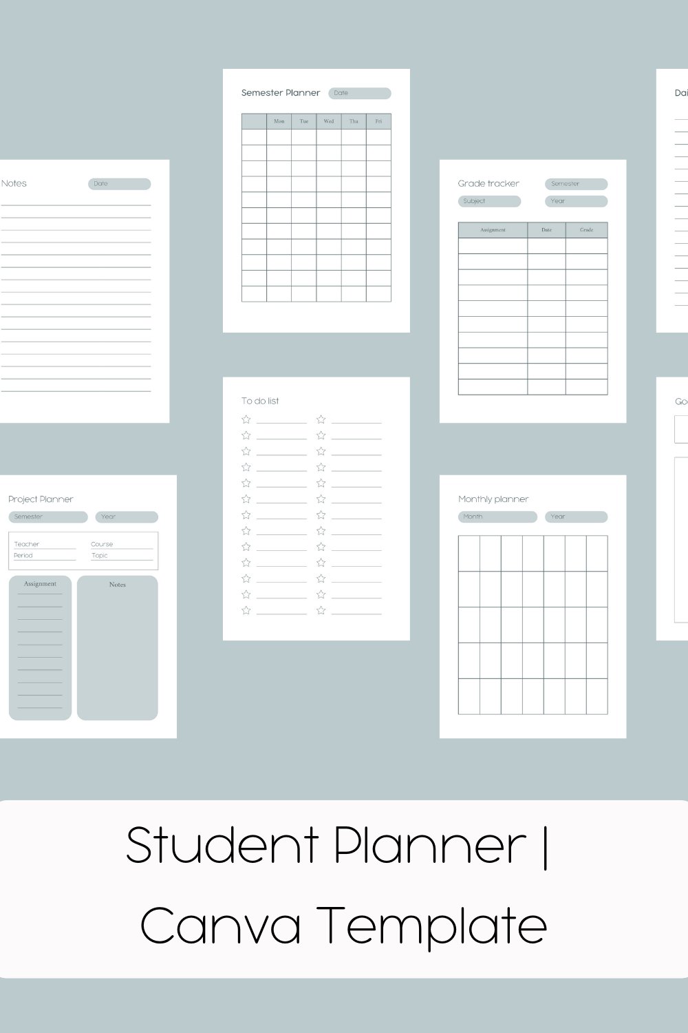 Student Planner | Canva Template