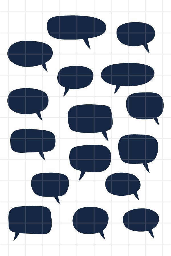 Speech Bubbles, Chat Bubbles in SVG, PNG, AI, EPS. Cut File.