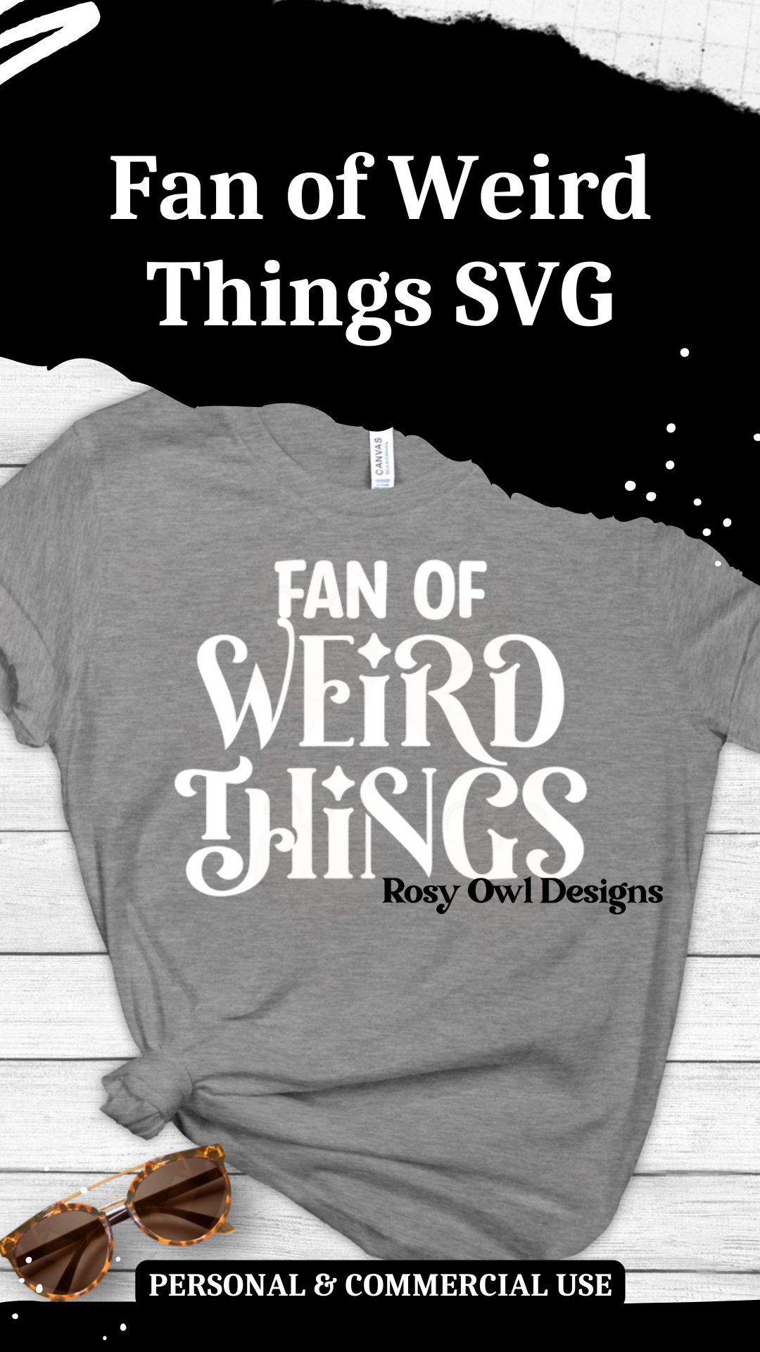 Fan of Weird Things SVG, Halloween, Spooky Season